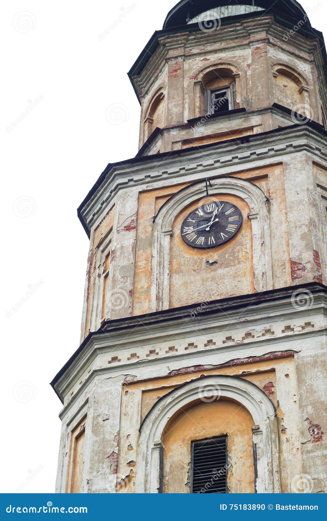 Old clock tower building stock photo. Image of exterior - 75183890