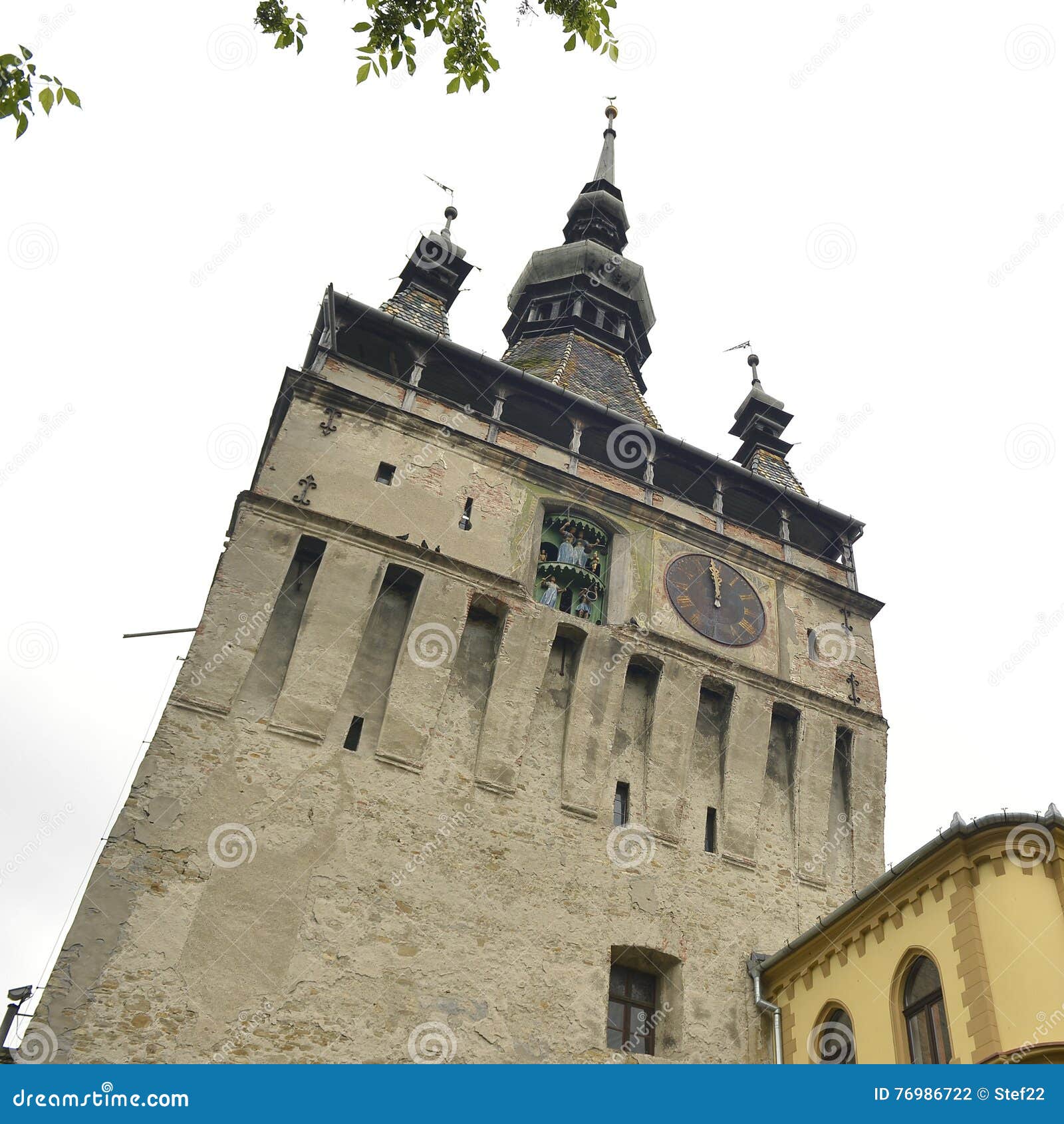 Old Clock Tower, Sighisoara, Romania Stock Photo - Image of stone, time ...