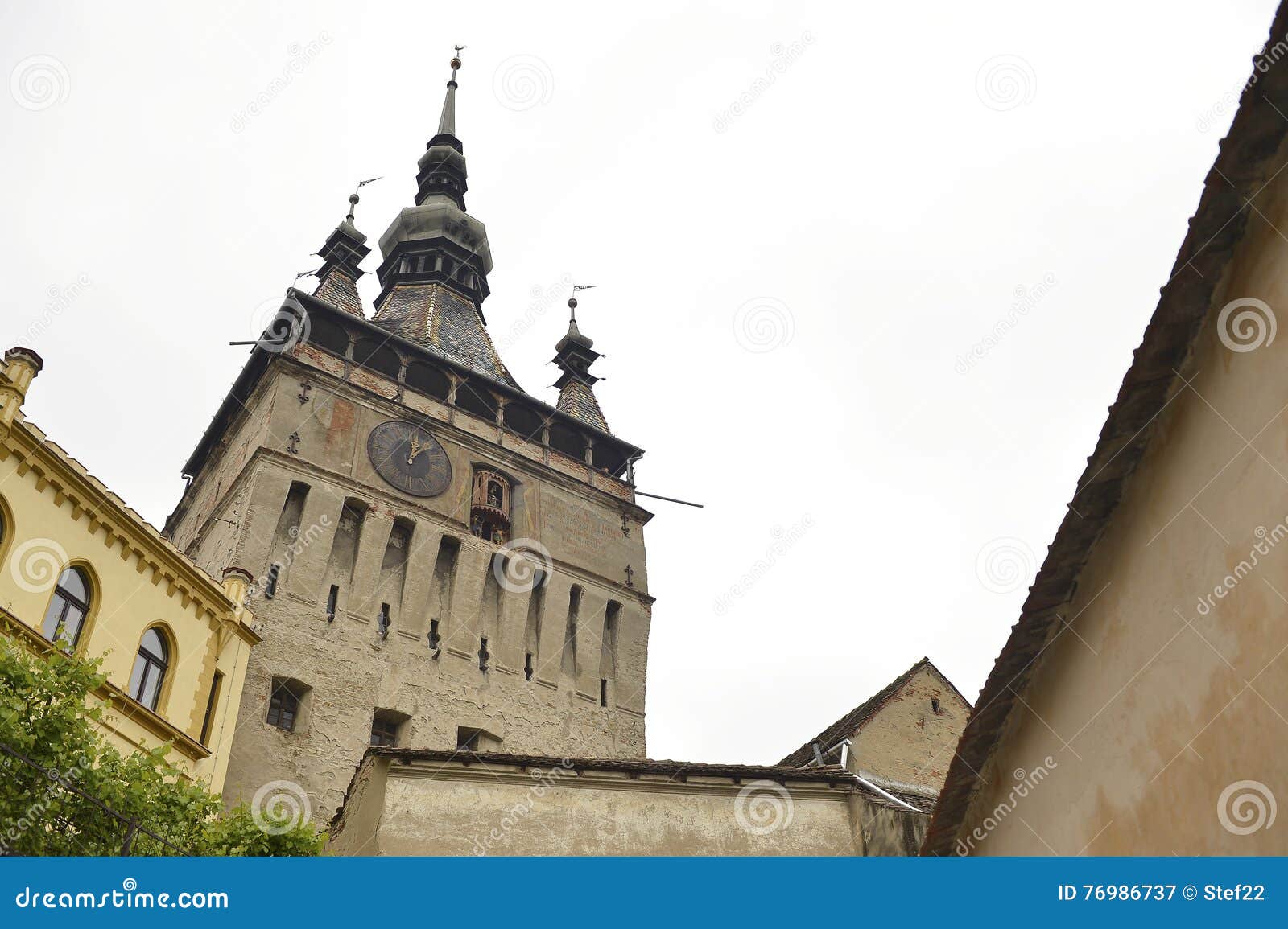 Old Clock Tower, Sighisoara, Romania Stock Image - Image of citadel ...