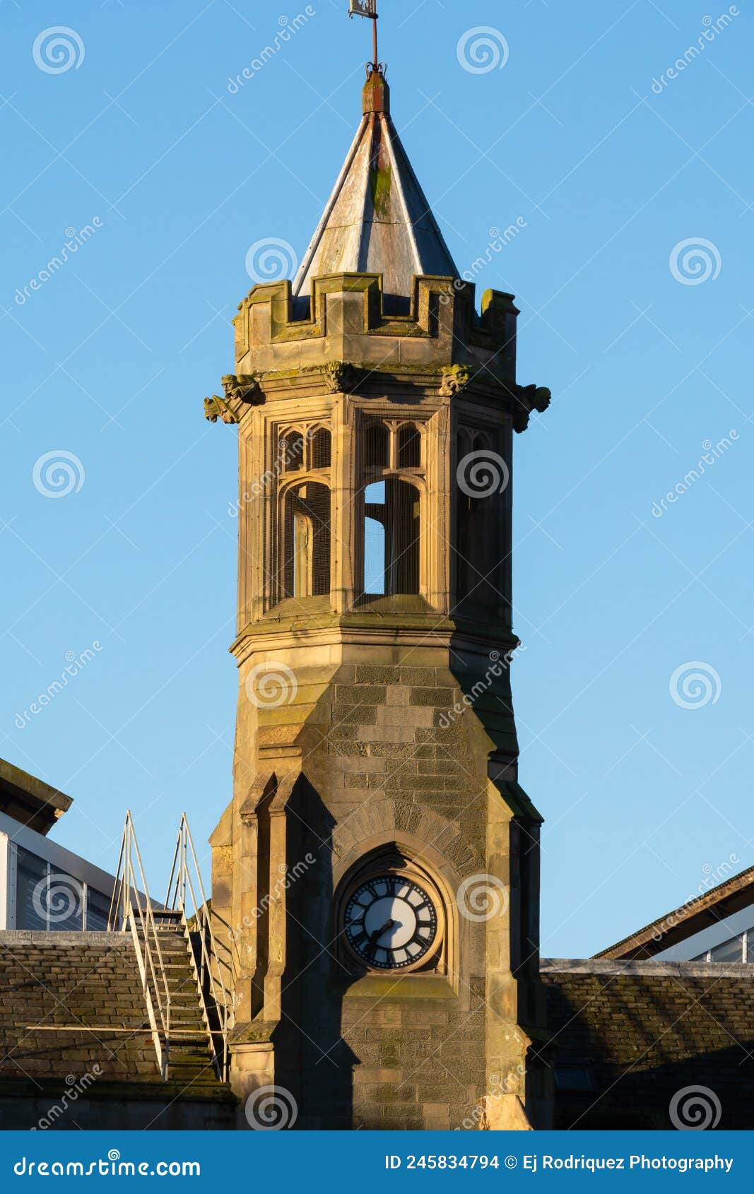 Clock tower stock photo. Image of religion, spring, carlisle - 245834794