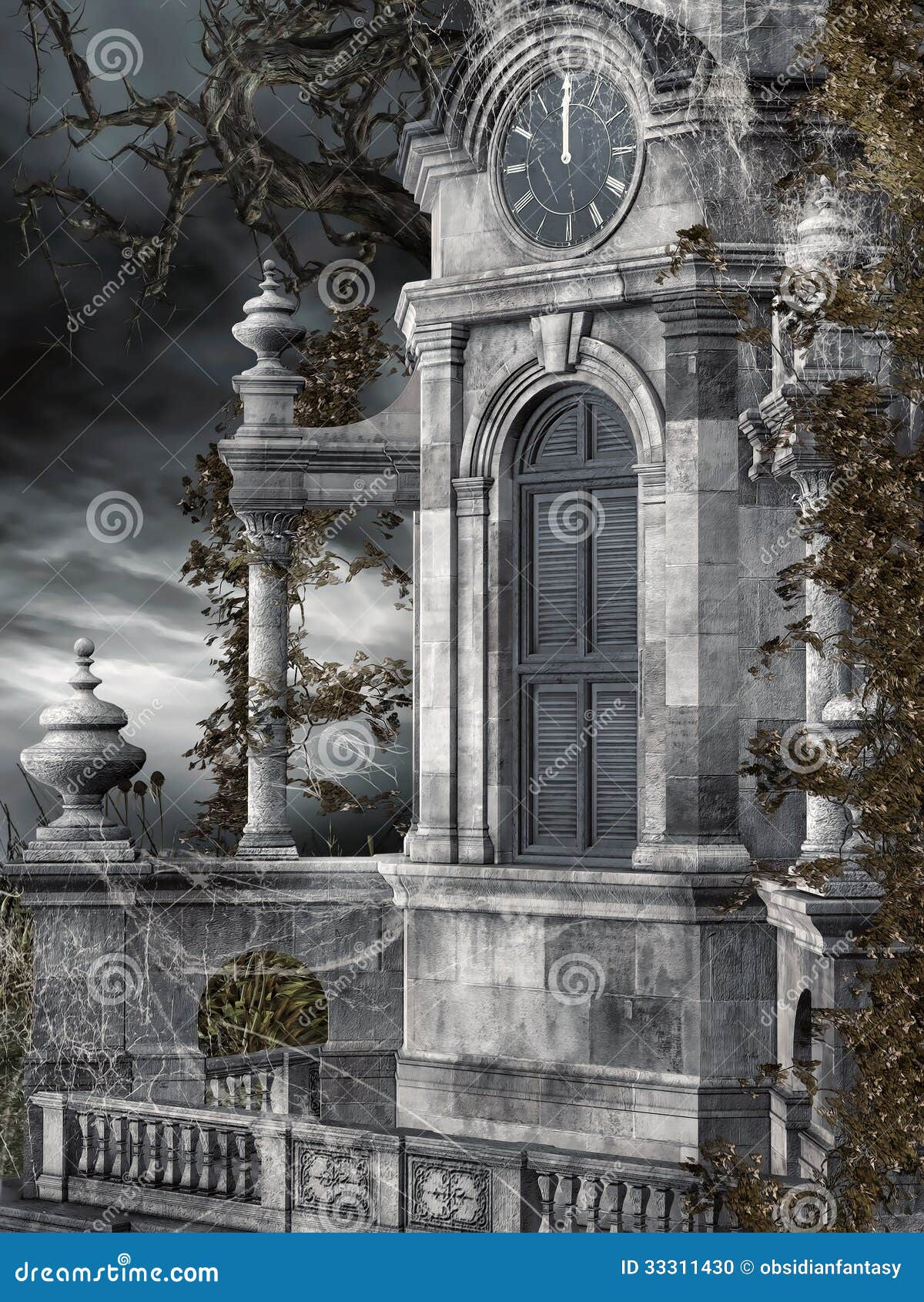 Gothic Clock Tower Stock Illustrations – 564 Gothic Clock Tower Stock ...