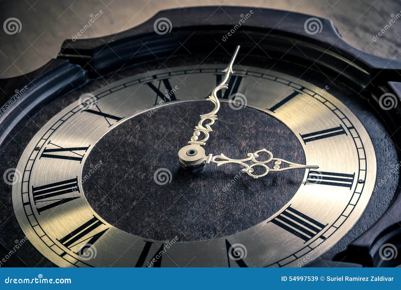 Old Clock stock image. Image of vintage, numbers, gold - 54997539