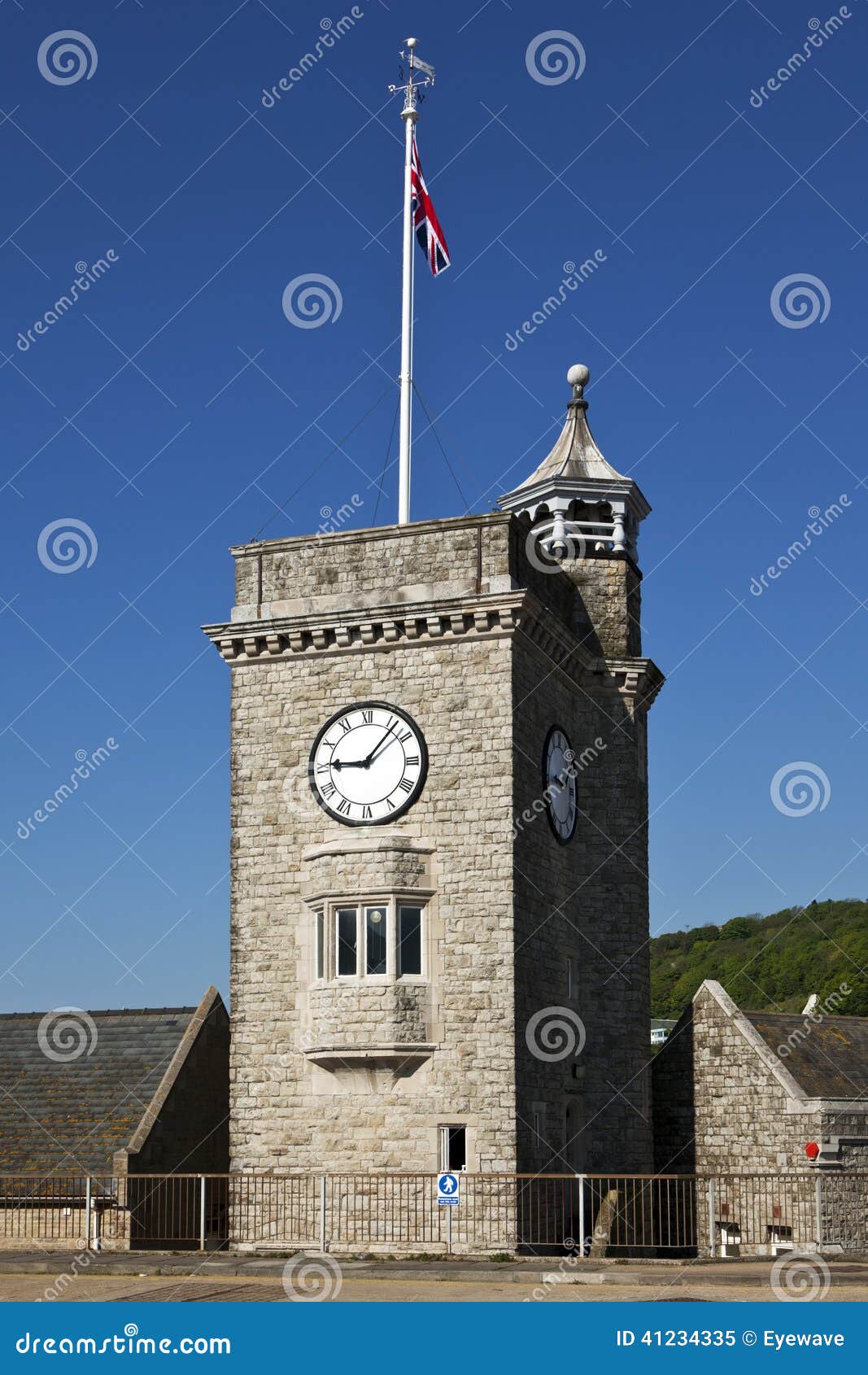 Old Clocktower at the Port of Dover Stock Image - Image of dover ...
