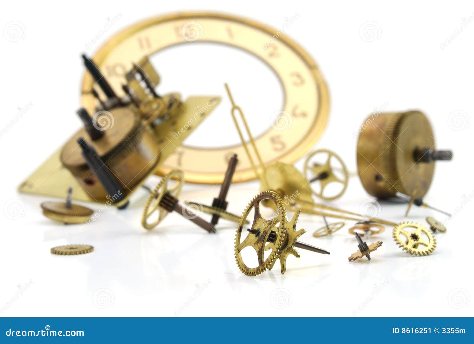 Old Clockwork stock image. Image of macro, clock, isolated - 8616251