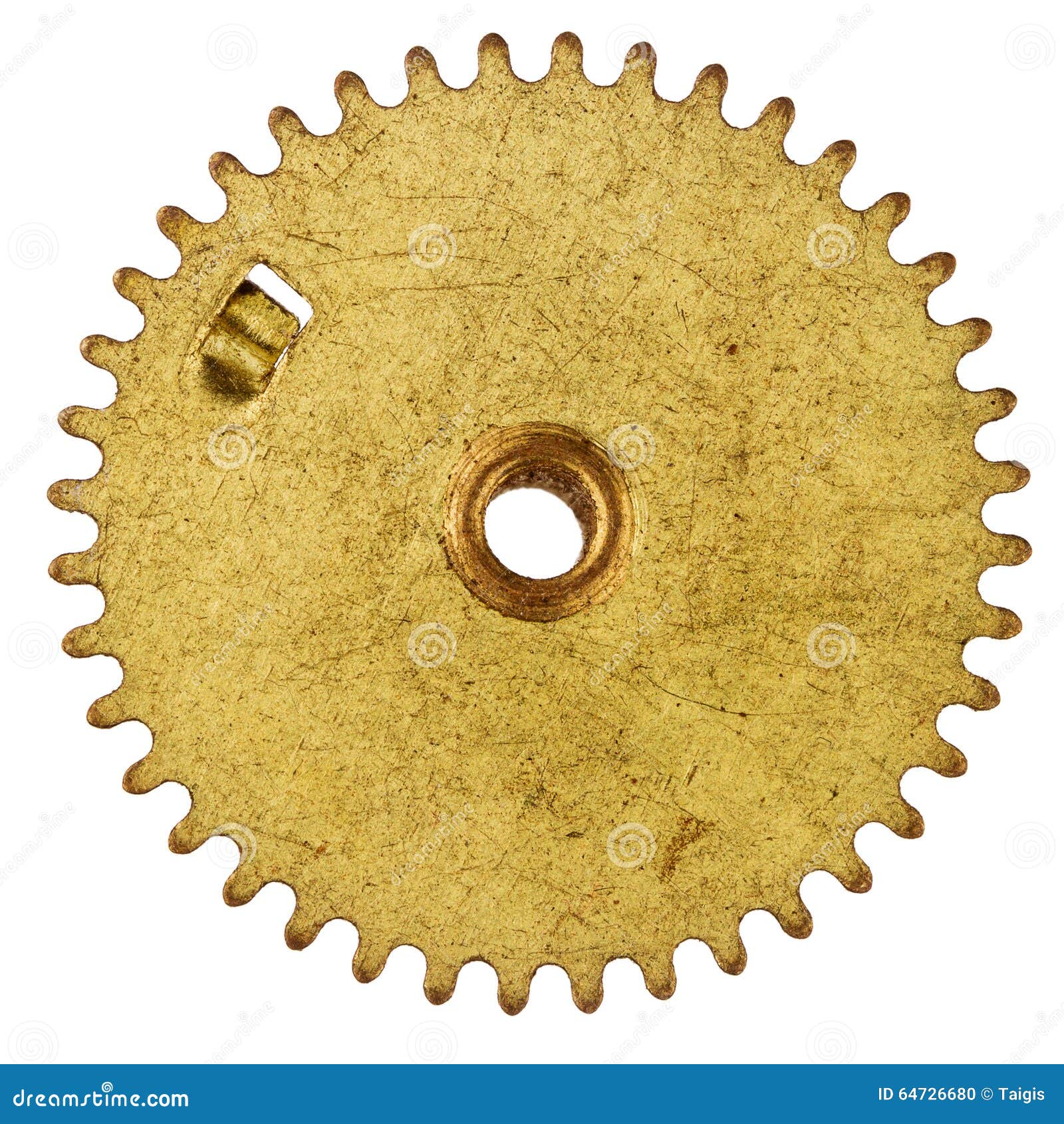 Old clockwork gear stock photo. Image of bronze, machinery - 64726680