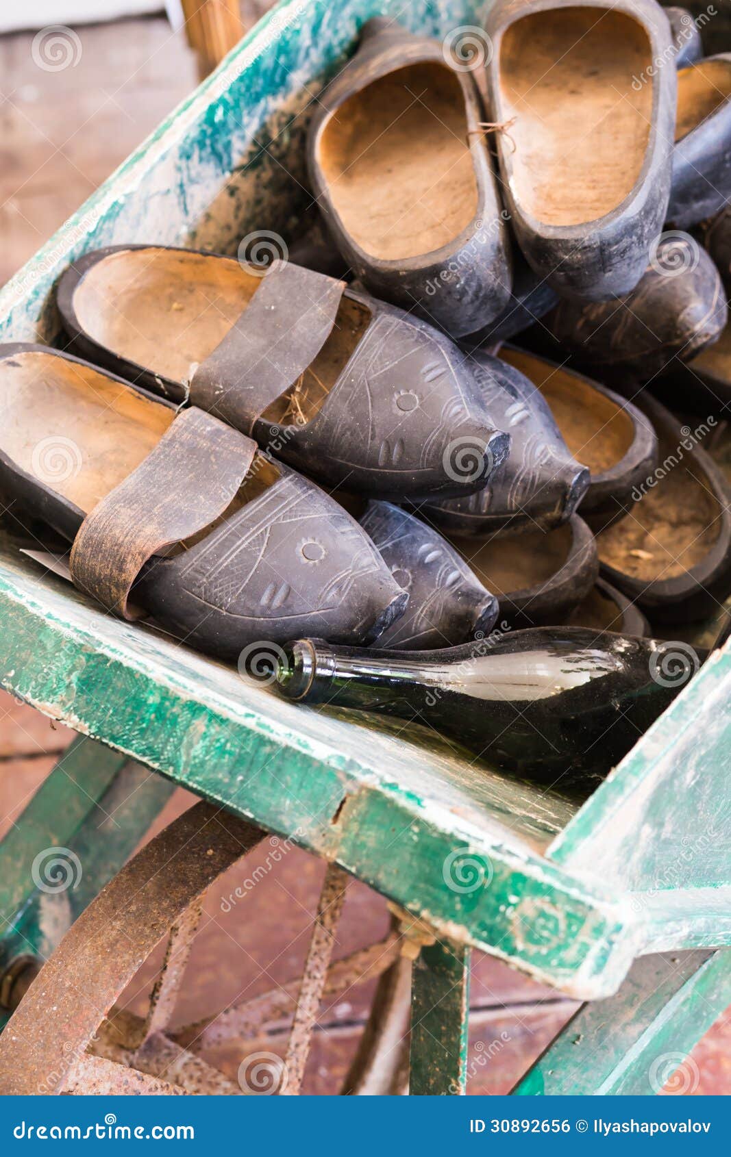 Old clogs stock photo. Image of footwear, dirty, shoe - 30892656