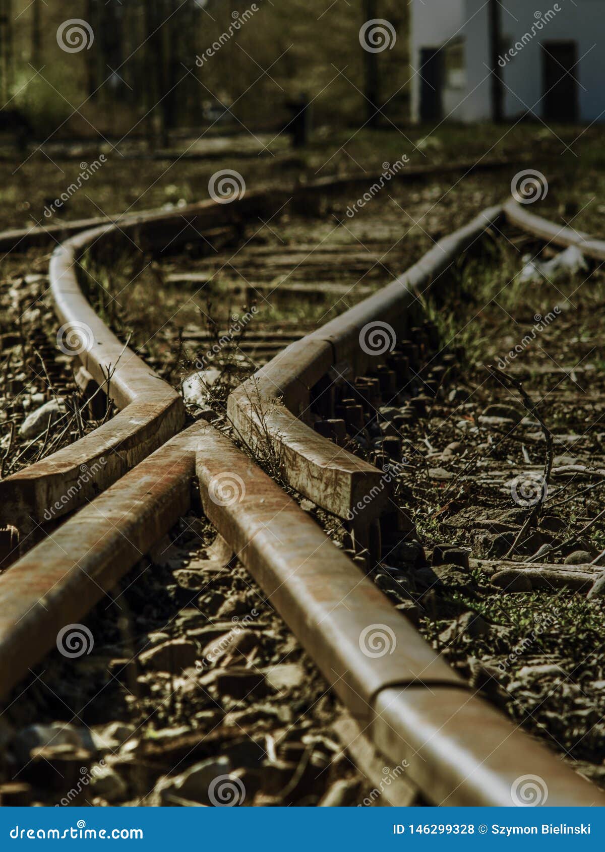 An Old, Closed Railway Bridge, A Metal Structure With Numerous Rust On ...