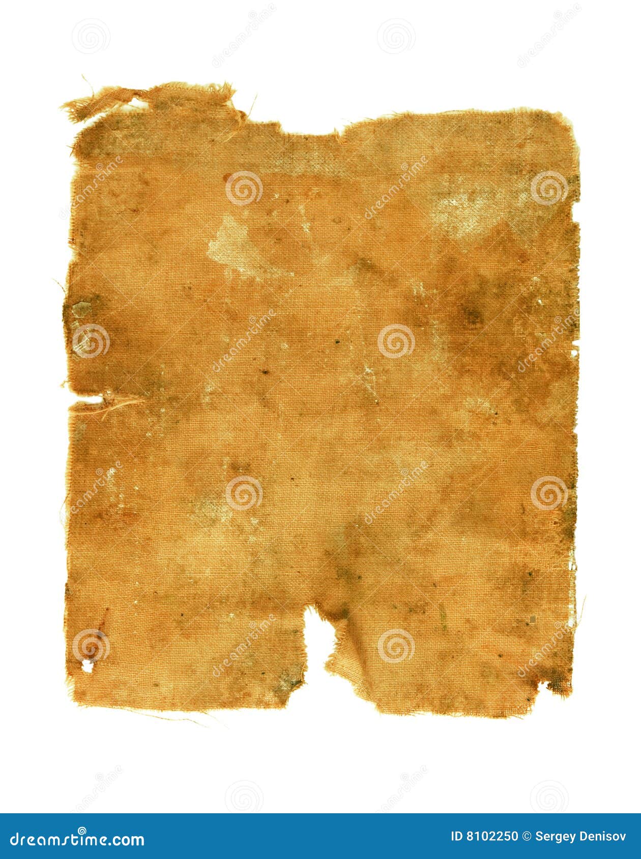 Old Cloth Patch on a White Background Stock Photo - Image of messy ...