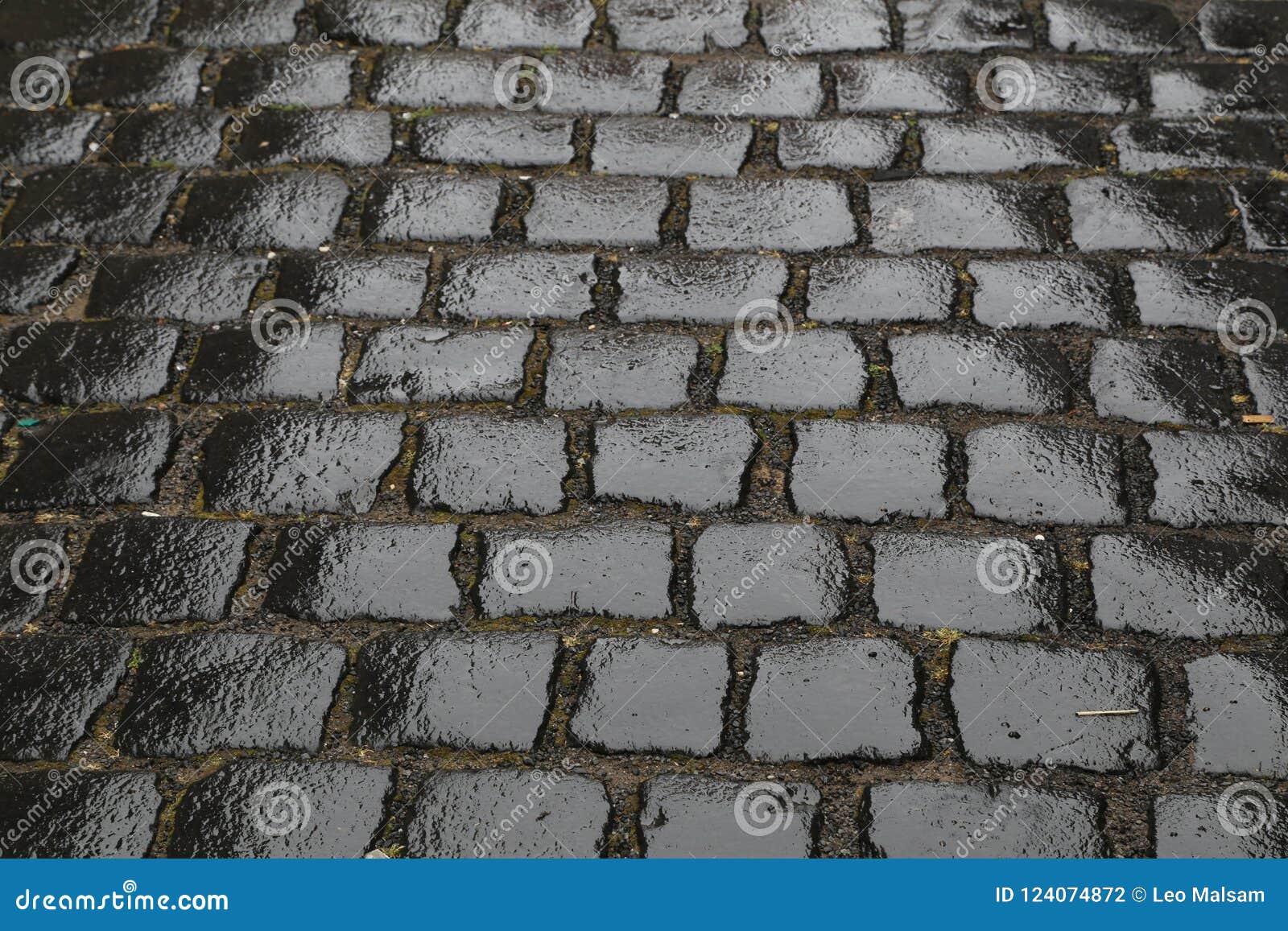 Old cobbled surface stock photo. Image of pattern, cobblestone - 124074872
