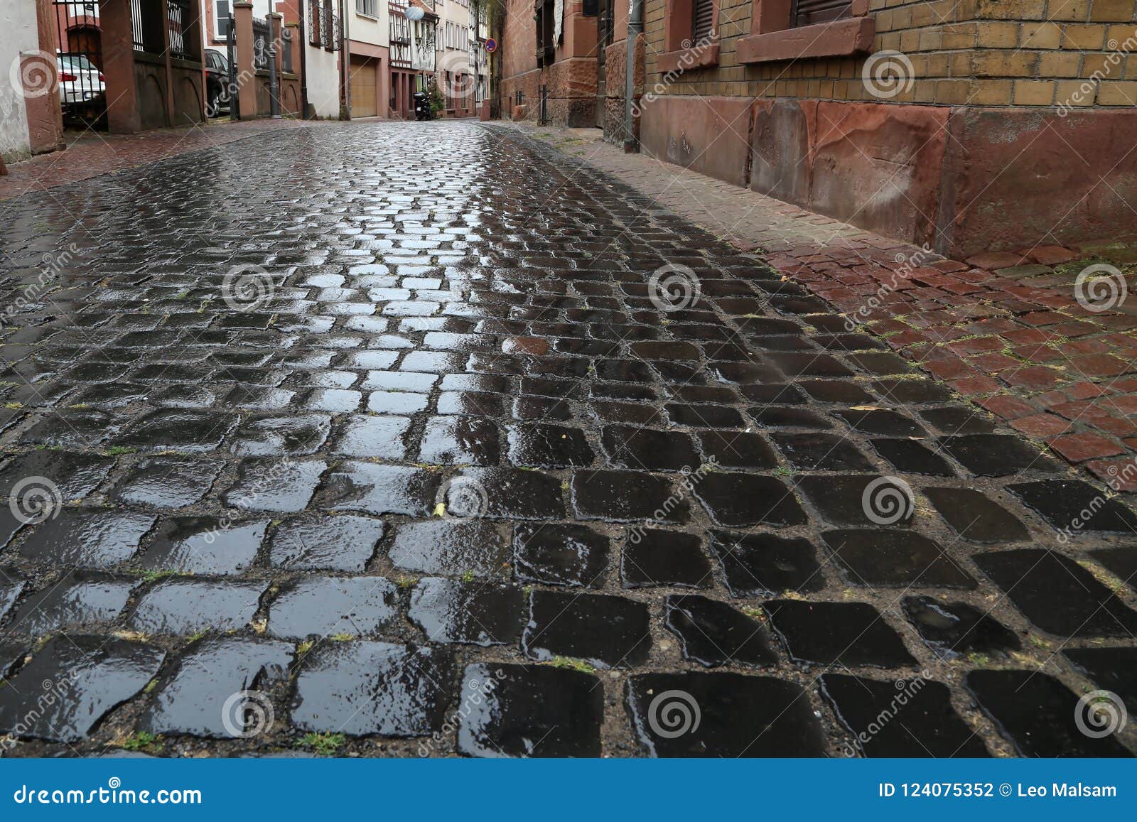 Old cobbled surface stock photo. Image of street, gray - 124075352
