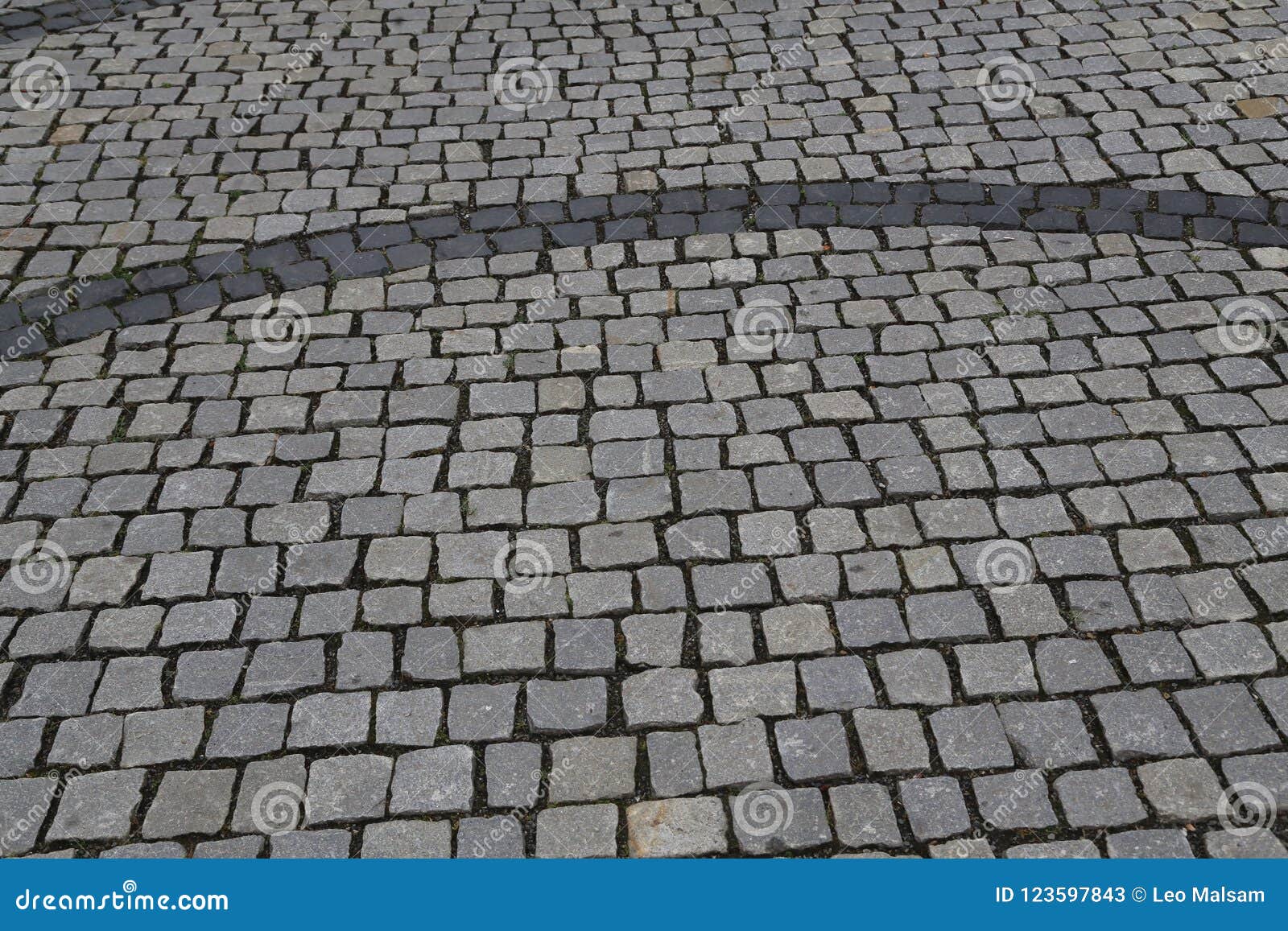 Old Cobbled Surface of the Road Stock Image - Image of stone, black ...
