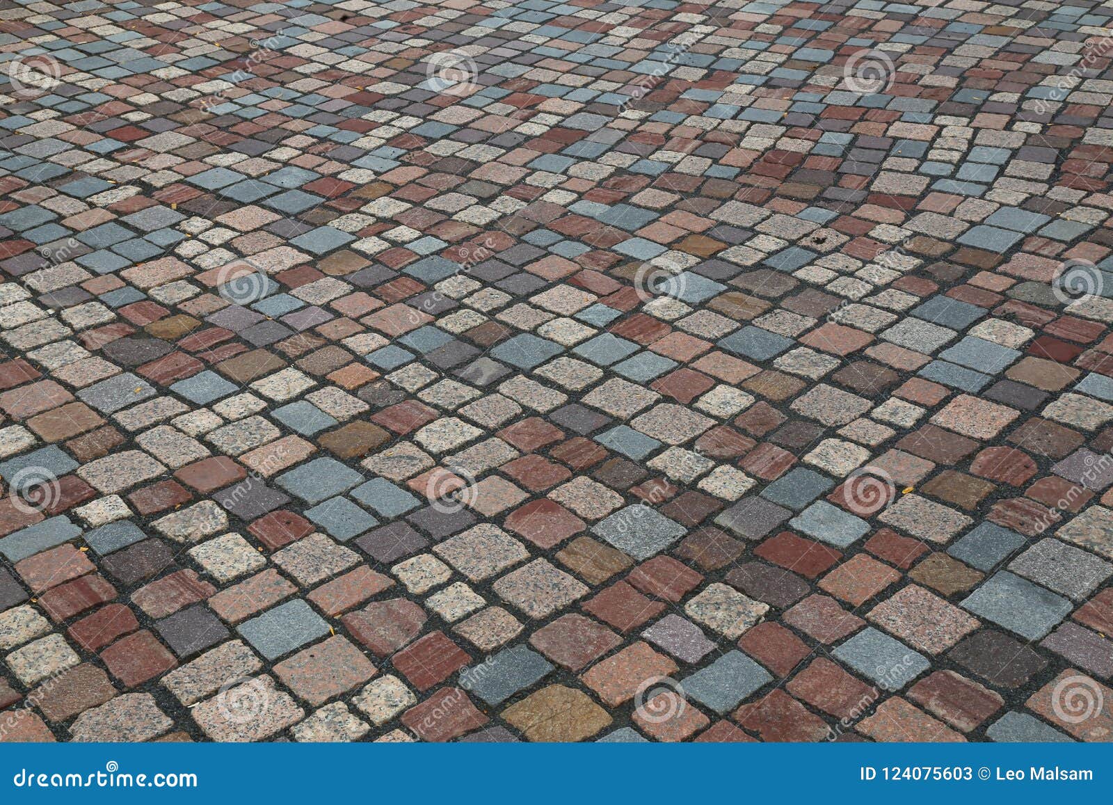 Old cobbled surface stock image. Image of construction - 124075603