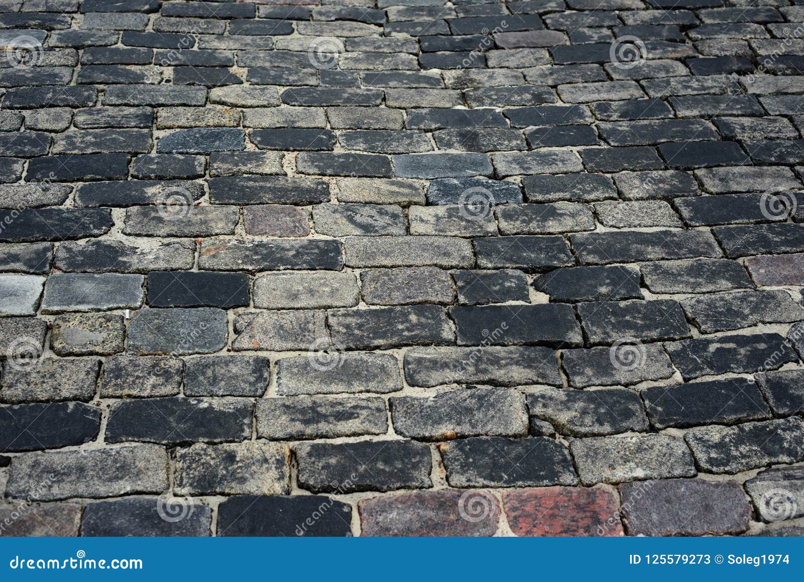 Old Cobblestone Road For Background Or Texture Stock Image - Image of ...