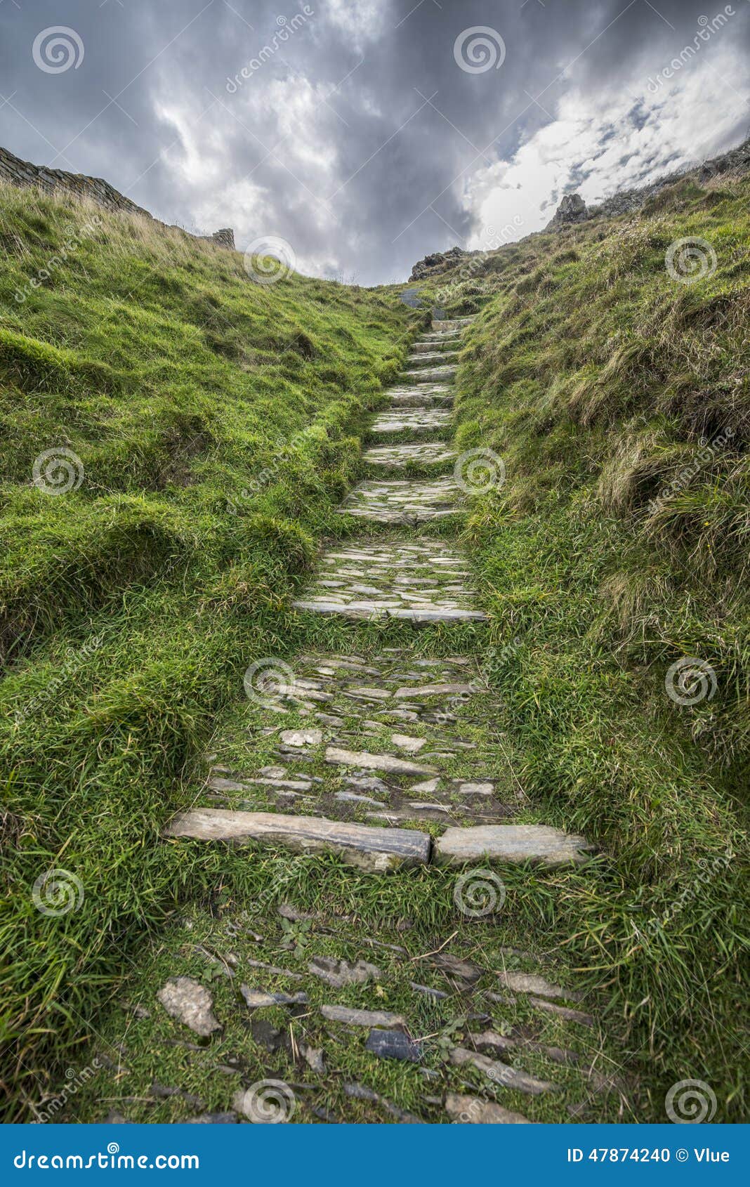 Old Cobblestone Steps stock photo. Image of cobblestone - 47874240