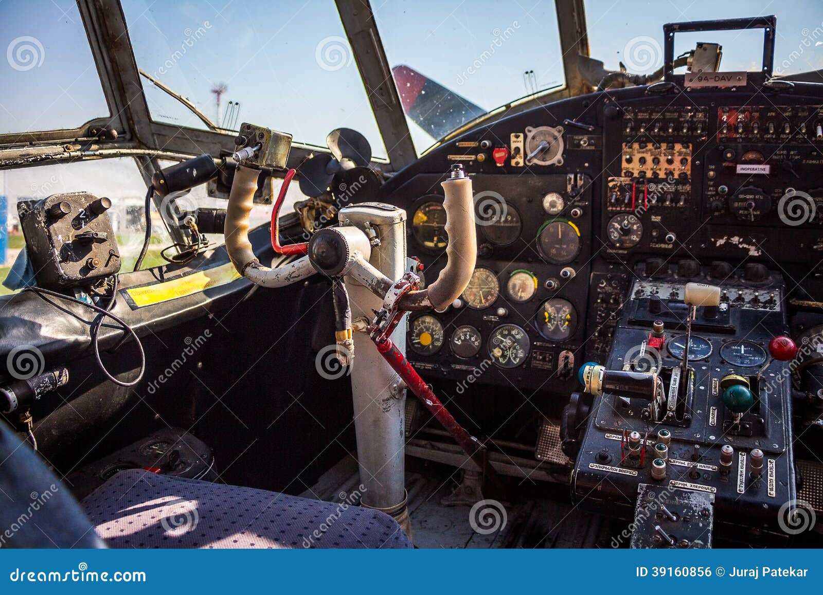 Old cockpit stock photo. Image of inside, cockpit, pilot - 39160856
