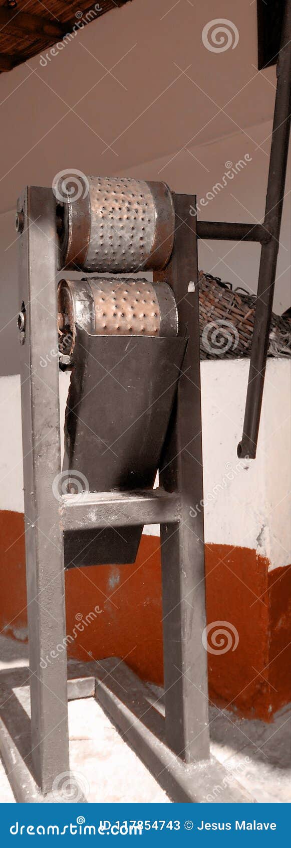 Old Coffee Processing Machine Stock Image - Image of rack, freshly ...