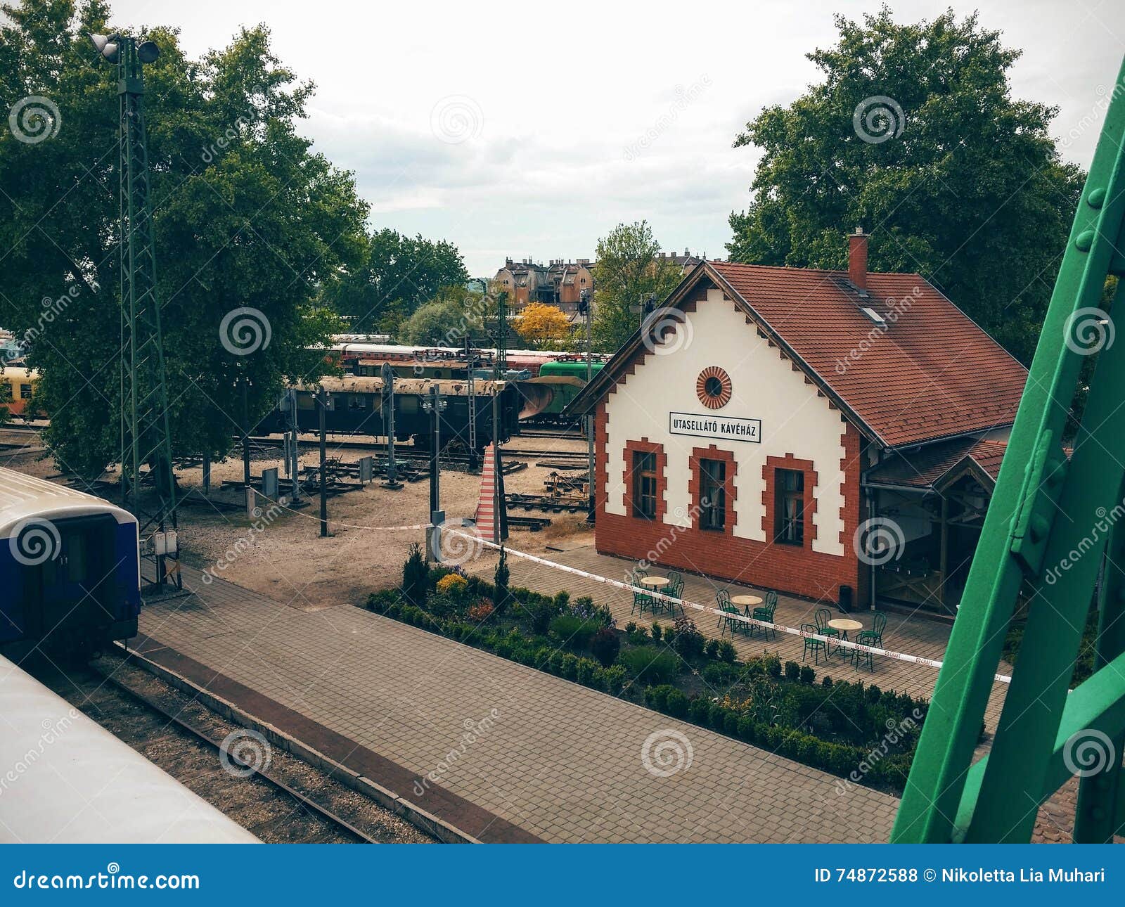 Old coffee shop building stock photo. Image of obsolete - 74872588