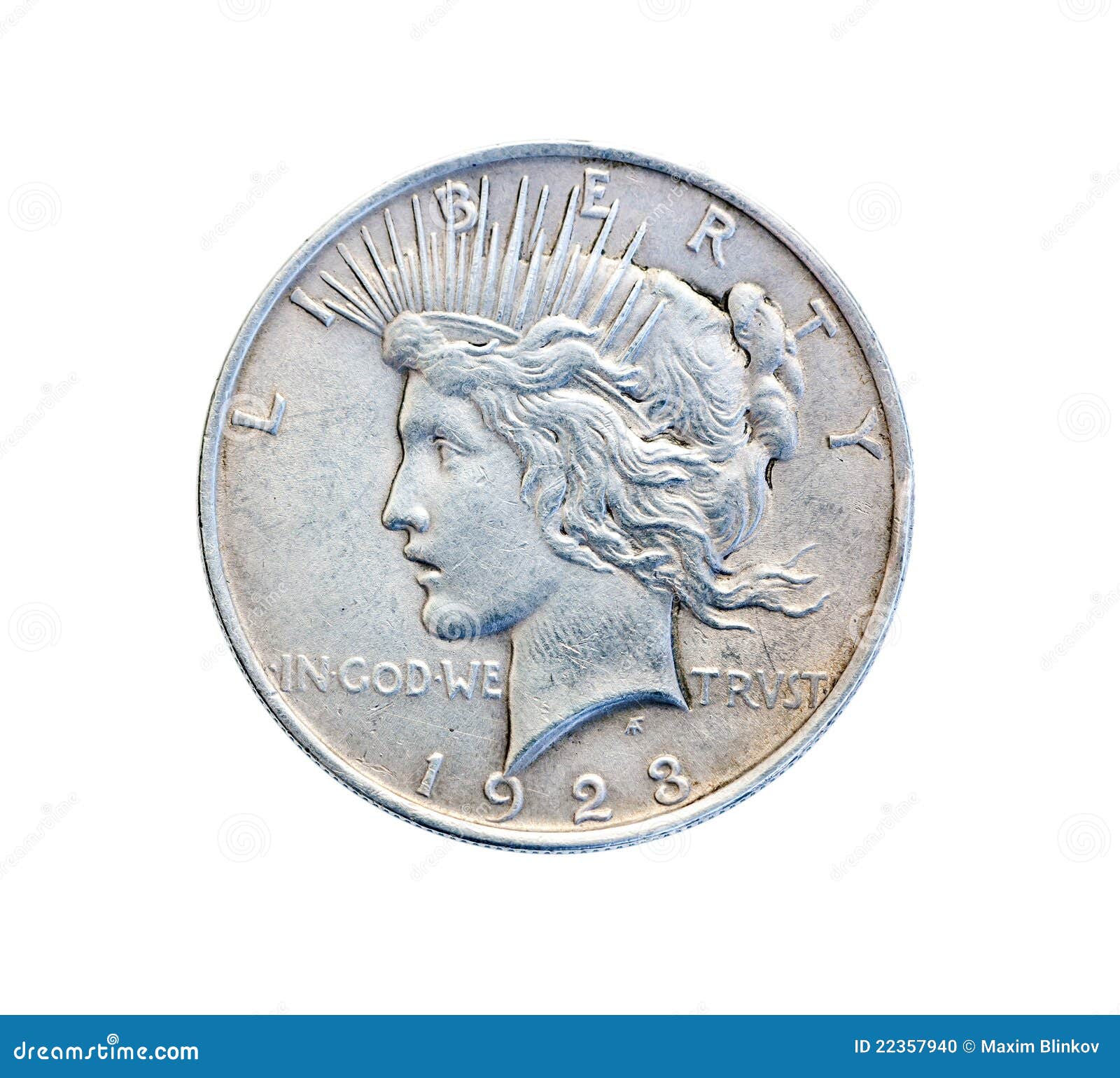 Old coin stock photo. Image of silver, symbol, cash, dime - 22357940