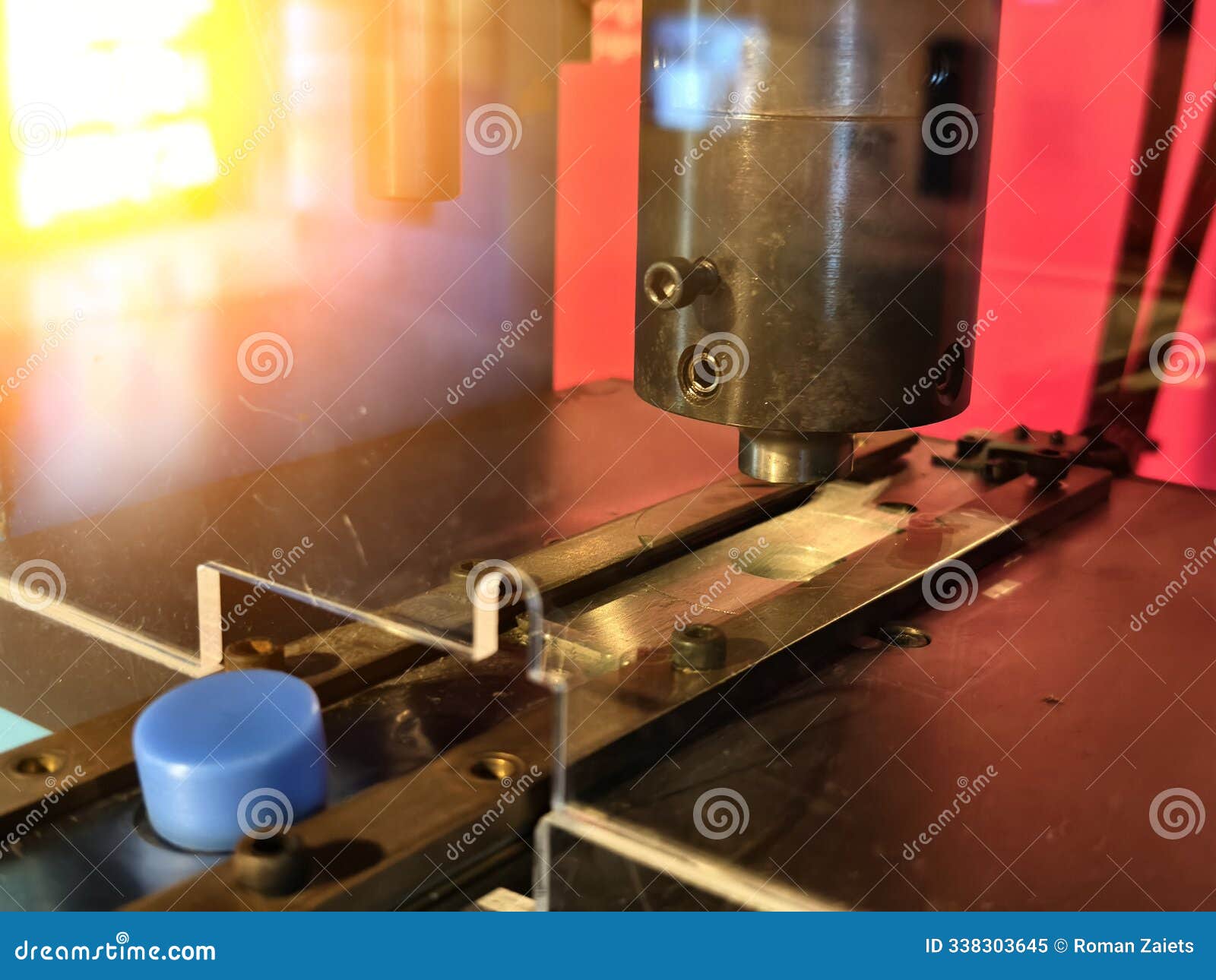Old Coin Press Machine in the Museum Stock Image - Image of electronic ...