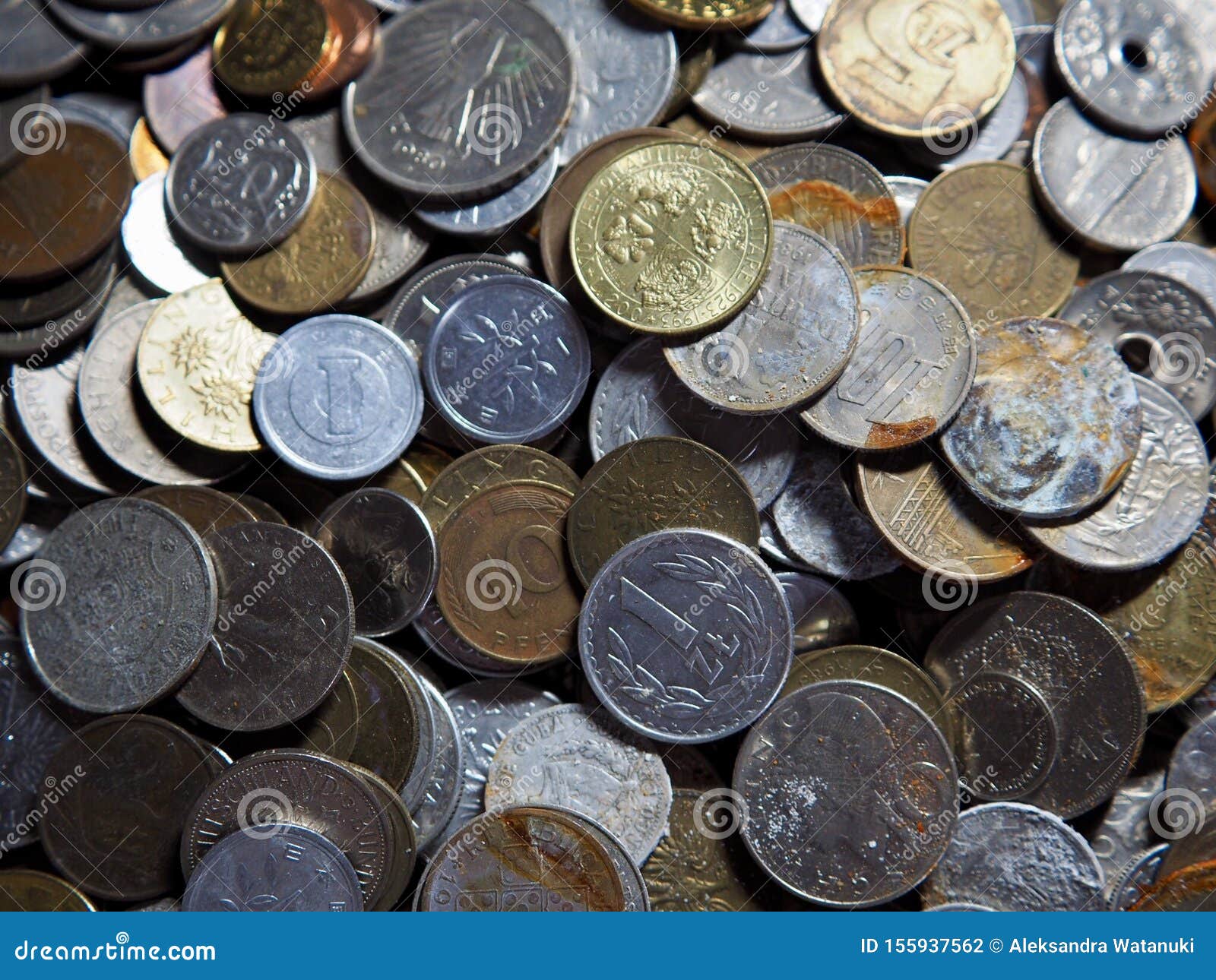 Old Coins from Around the World Stock Photo - Image of world, money ...