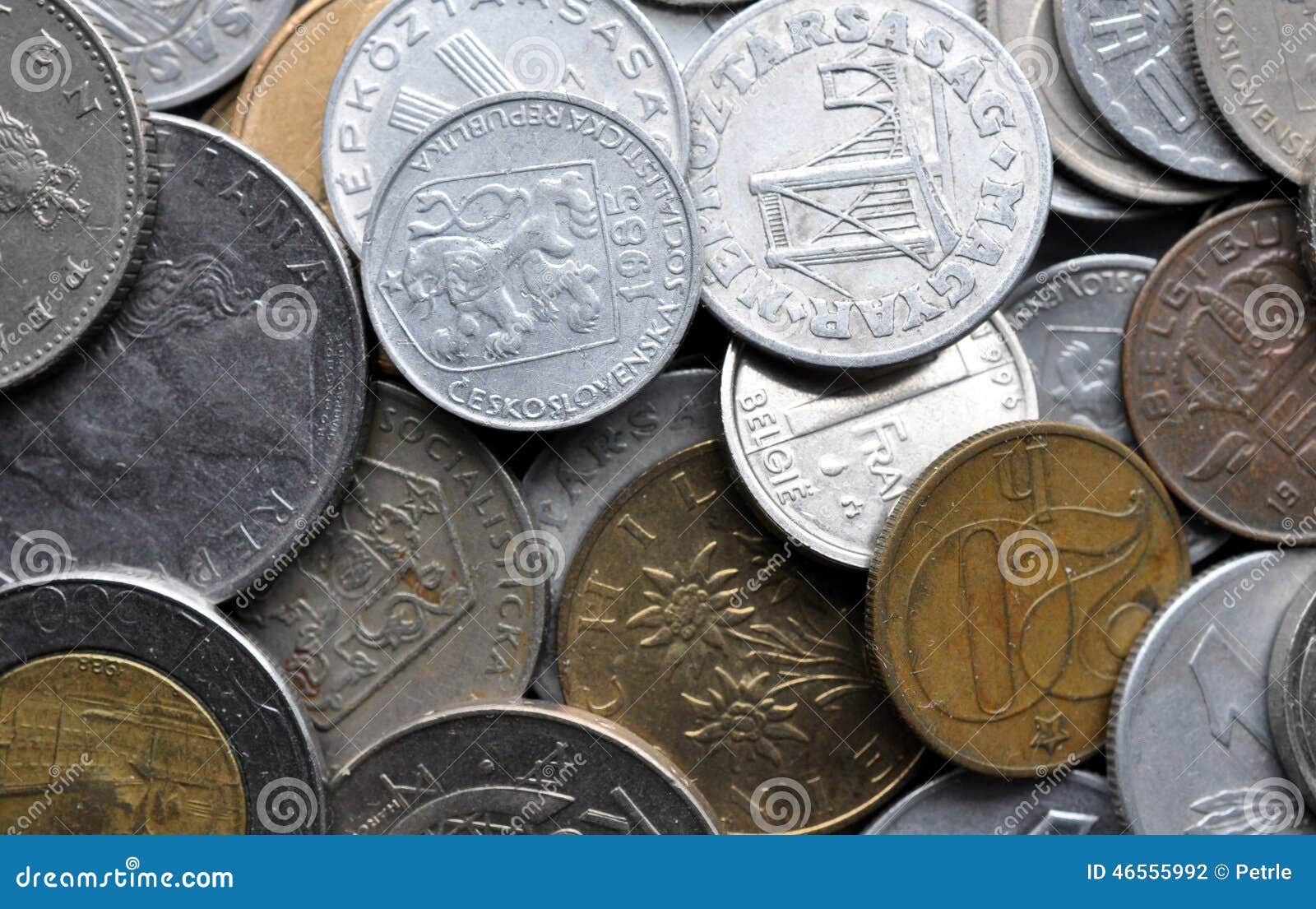 Old coins stock photo. Image of pelf, antique, metal - 46555992