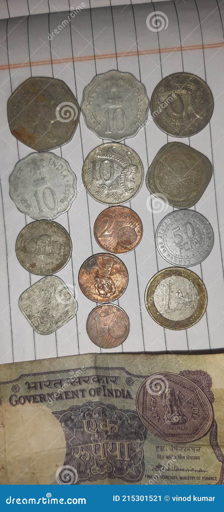 Old coins rupees stock image. Image of coins, rupees - 215301521