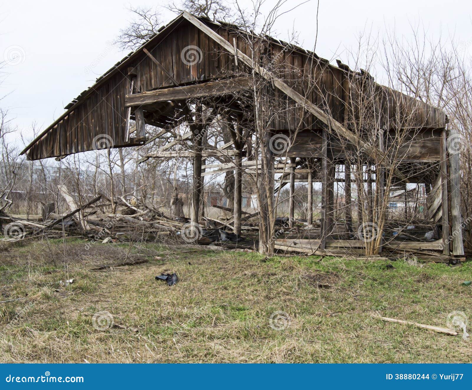 Old a collapsed building stock photo. Image of architecture - 38880244