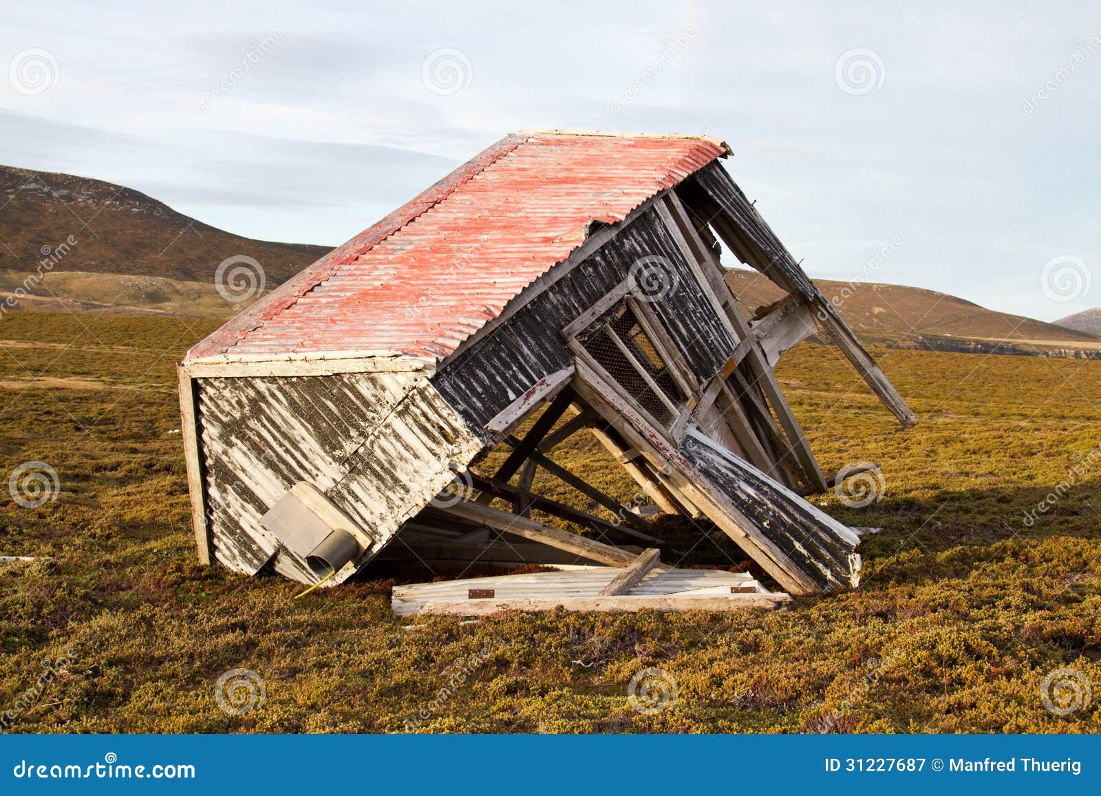 Old collapsed hut stock image. Image of construction - 31227687