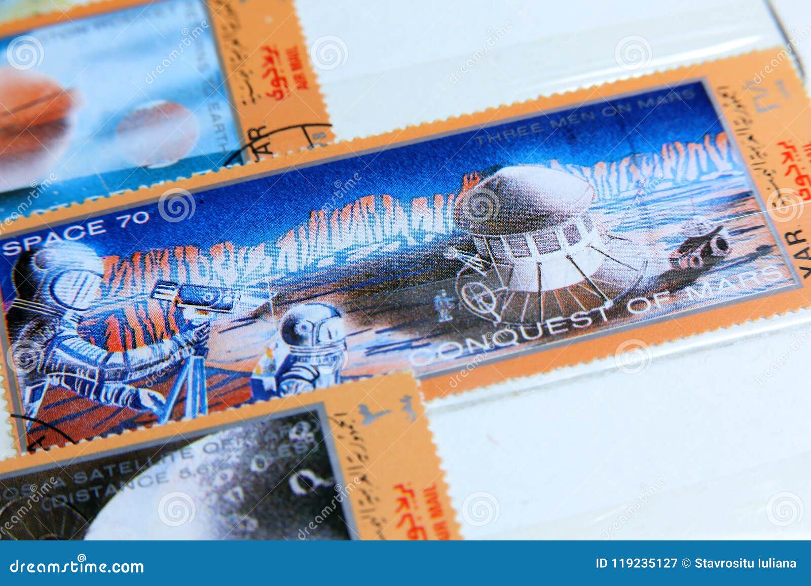 Postage Stamps, Space Mars Planet Editorial Photography - Image of ...