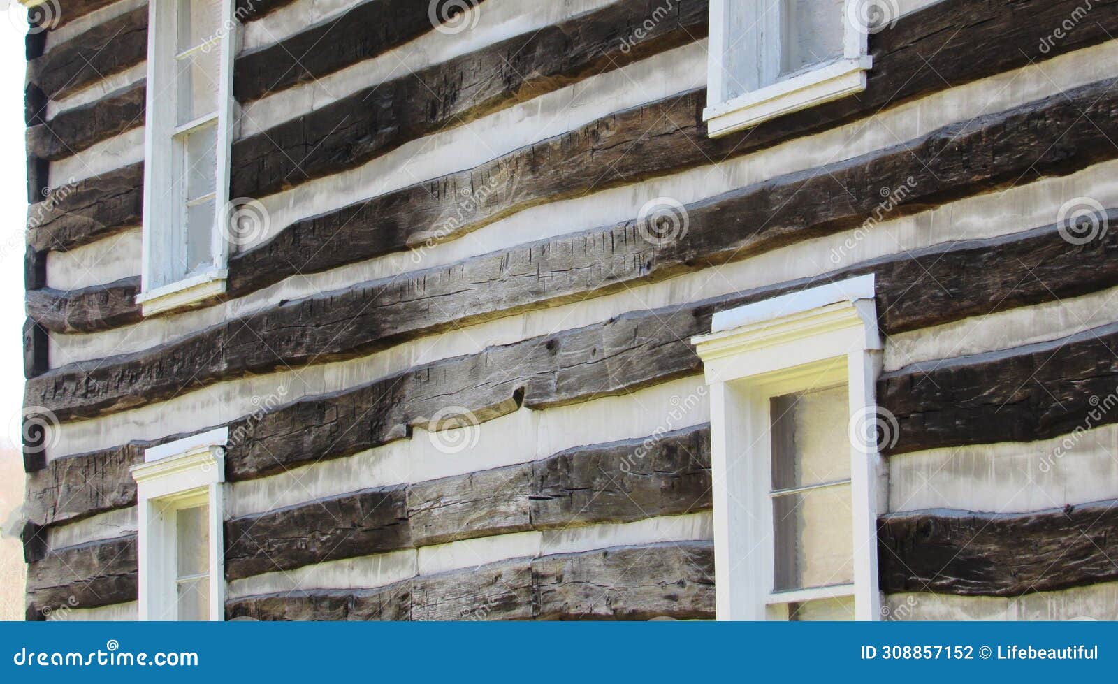 Old log home stock photo. Image of america, home, farm - 308857152