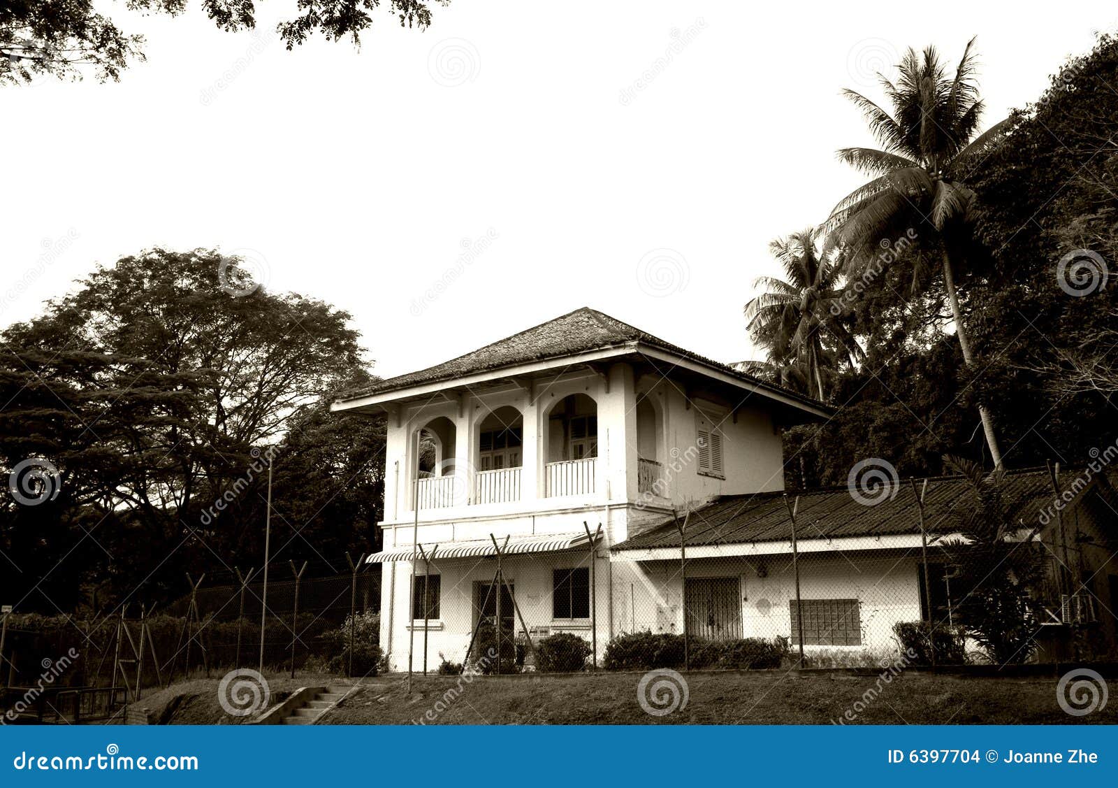 Old Colonial Style Post Office Stock Photo - Image of empty, building ...