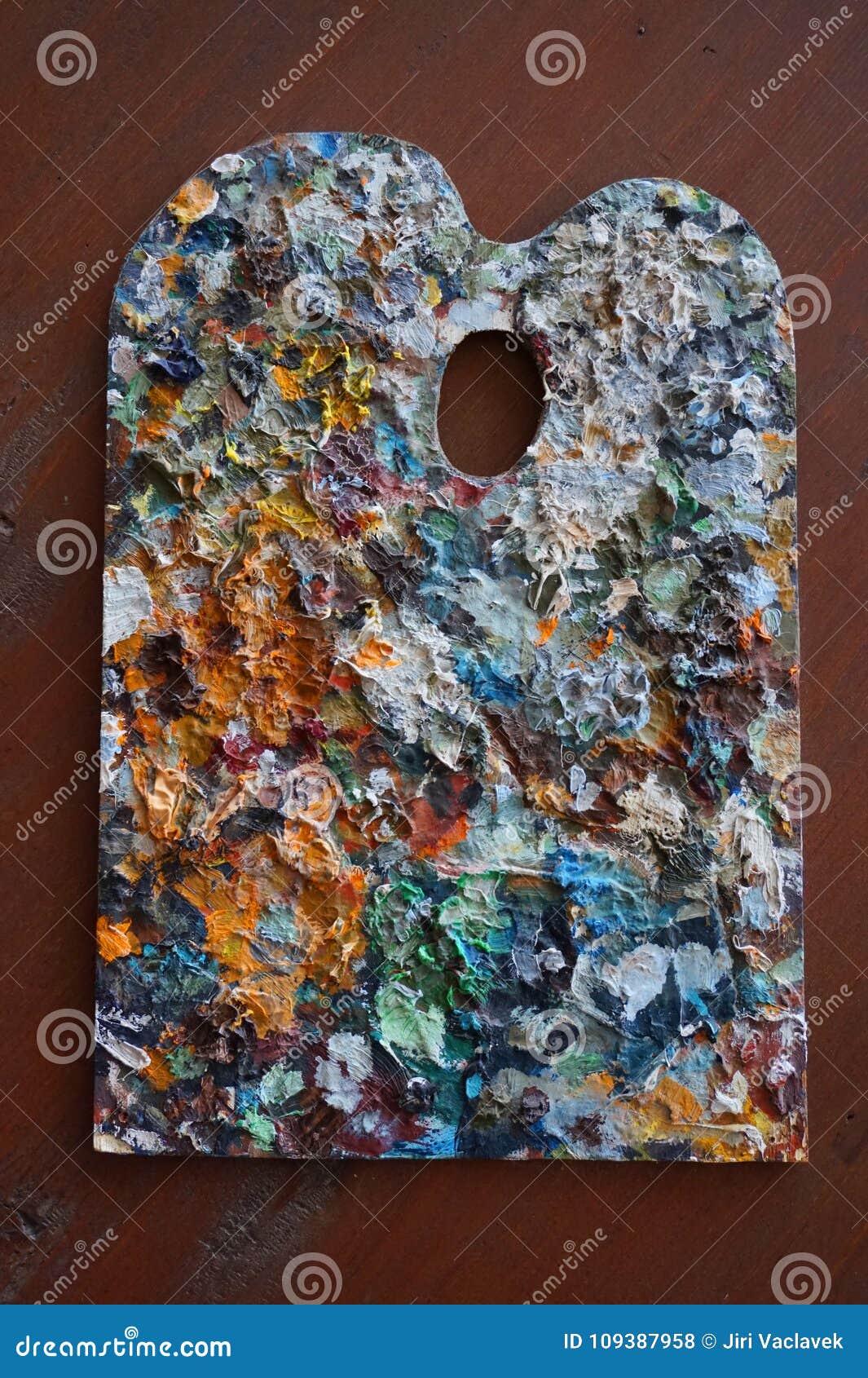 Old color palette stock photo. Image of palette, design - 109387958