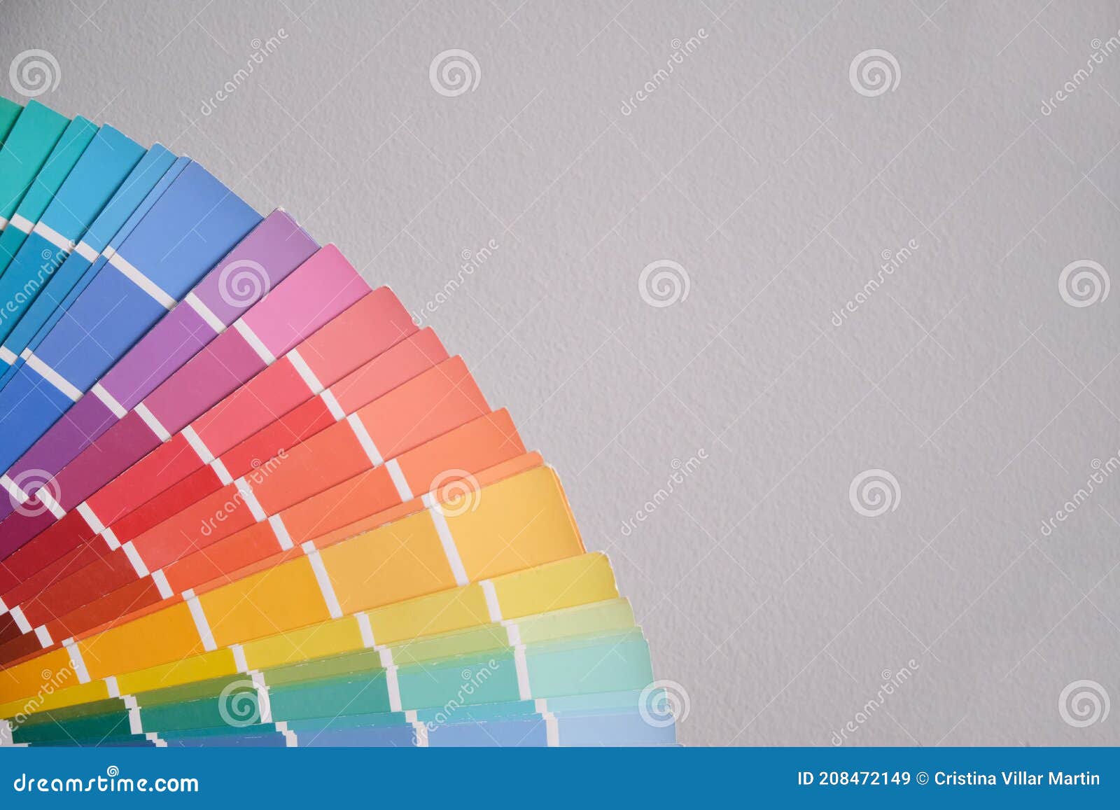 Old Color Palette Guide Catalogue on a Gray Wall Stock Image - Image of ...