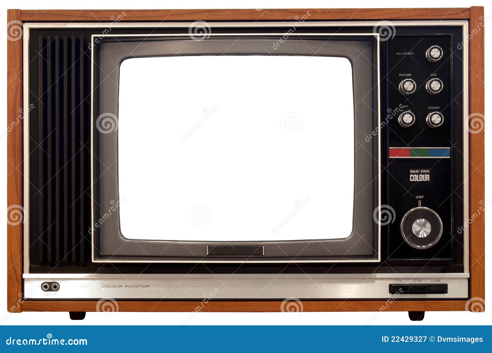 Old Color Television Royalty Free Stock Photography - Image: 22429327