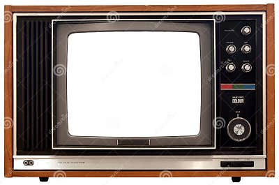 Old Color Television stock image. Image of visual, communication - 22429327