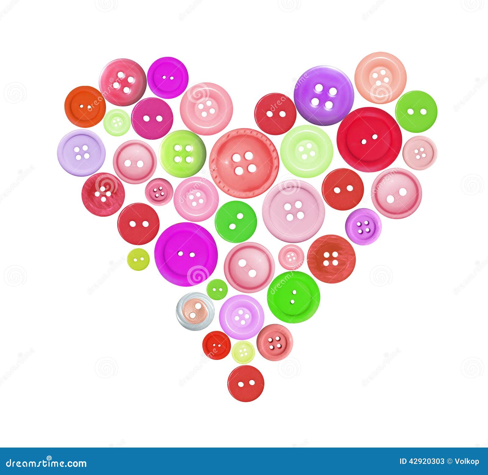 Buttons In Heart Symbol On Linen Texture Royalty-Free Stock Image ...