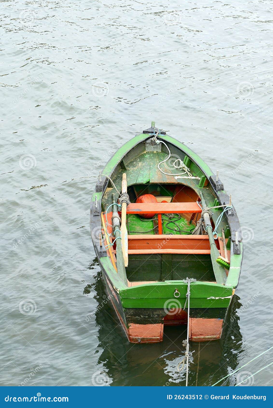Old Colorful Rowing Boat in Spain Stock Photo - Image of river ...