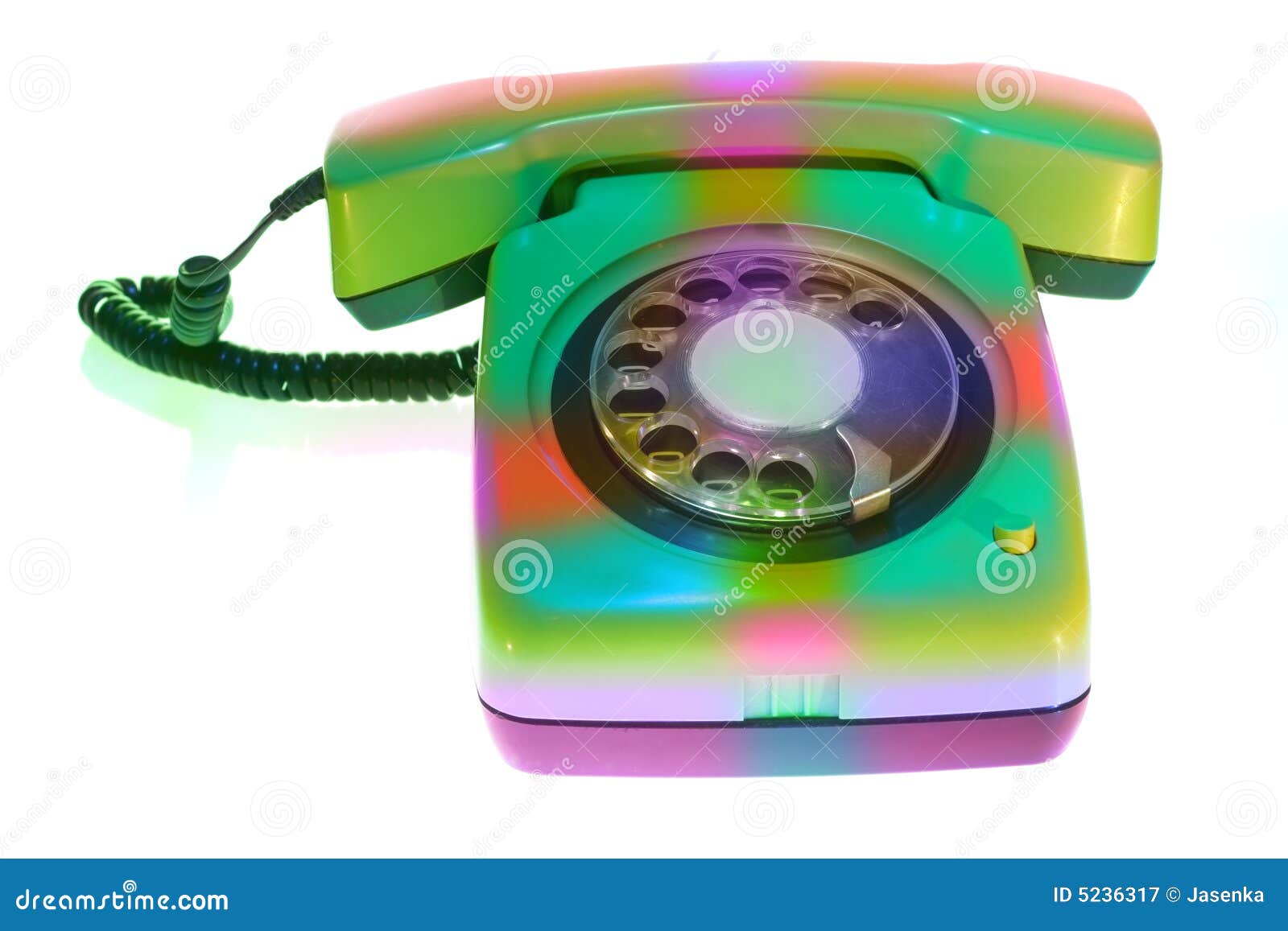 Old colorful telephone stock image. Image of bell, global - 5236317