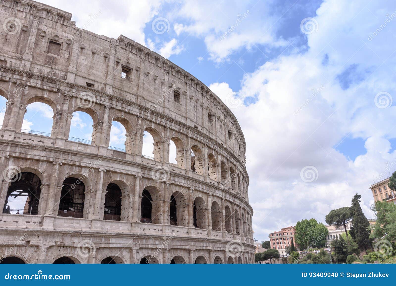 Gladiators Fighting In The Colosseum