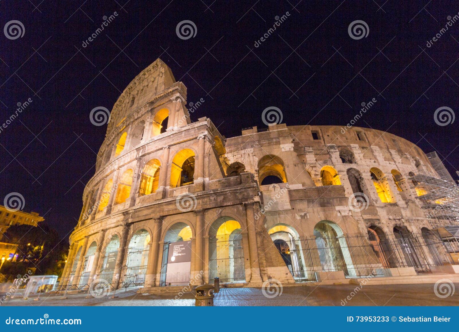 Old Colosseum in Rome, Italy Stock Image - Image of heritage, blue ...