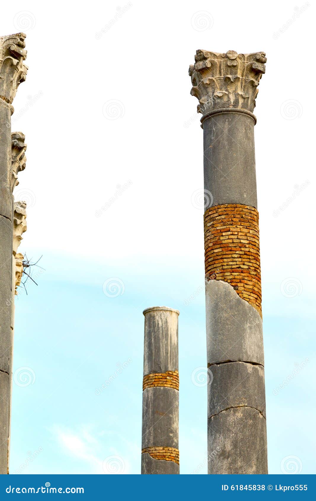 Old Column in the Africa Sky Nature Stock Photo - Image of monument ...
