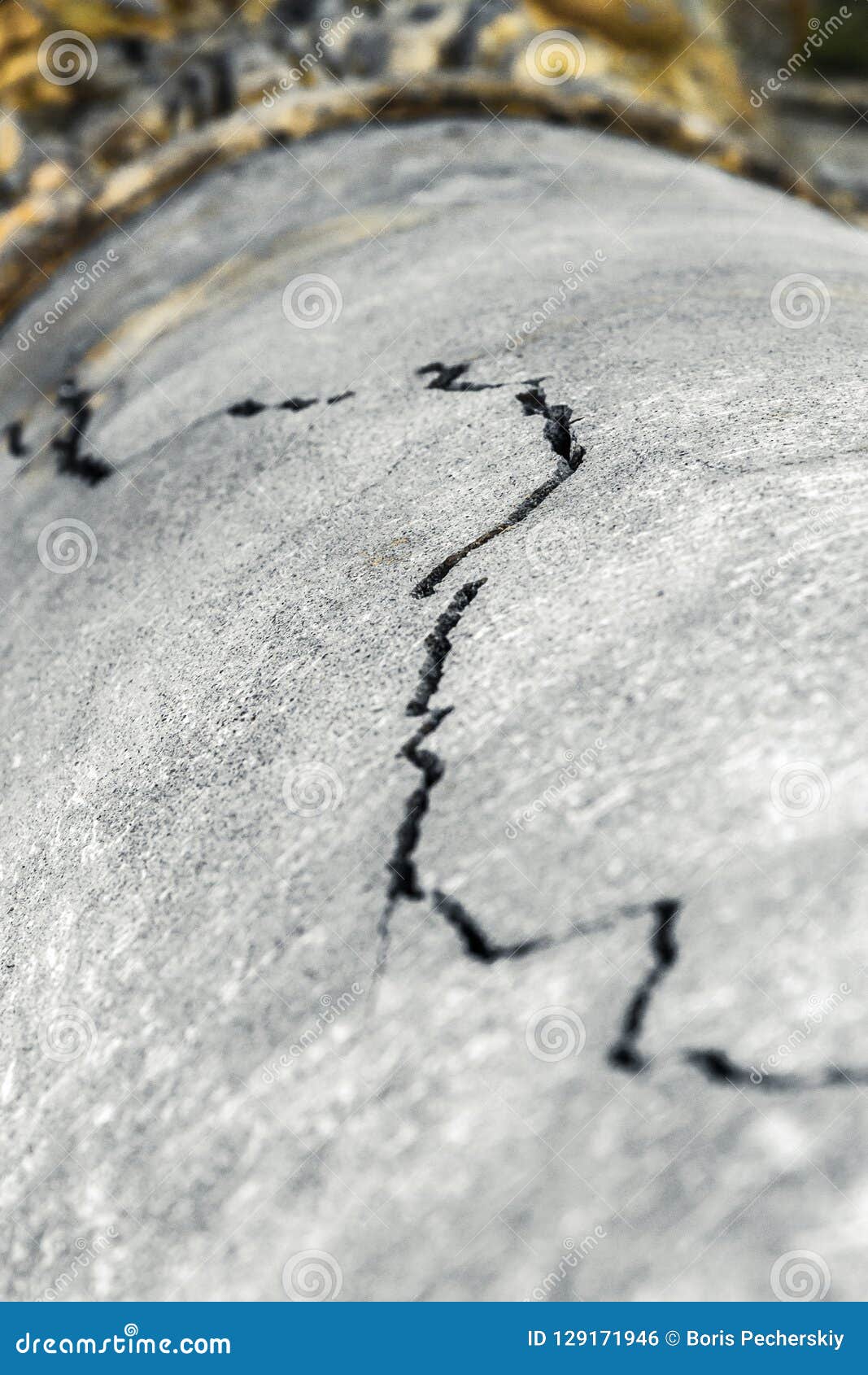 Old column crack stock photo. Image of stone, white - 129171946