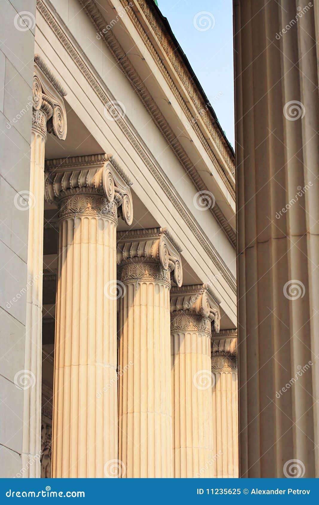 Old columns stock image. Image of travel, blue, column - 11235625