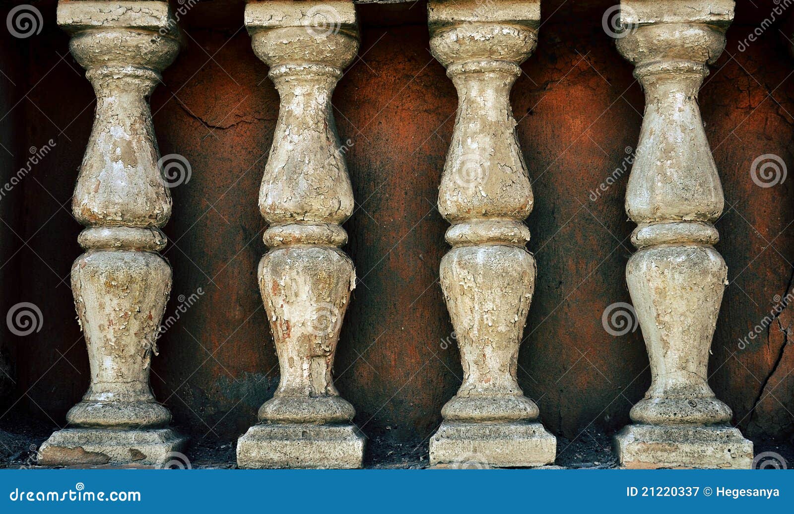 Old columns stock image. Image of cracked, white, worn - 21220337