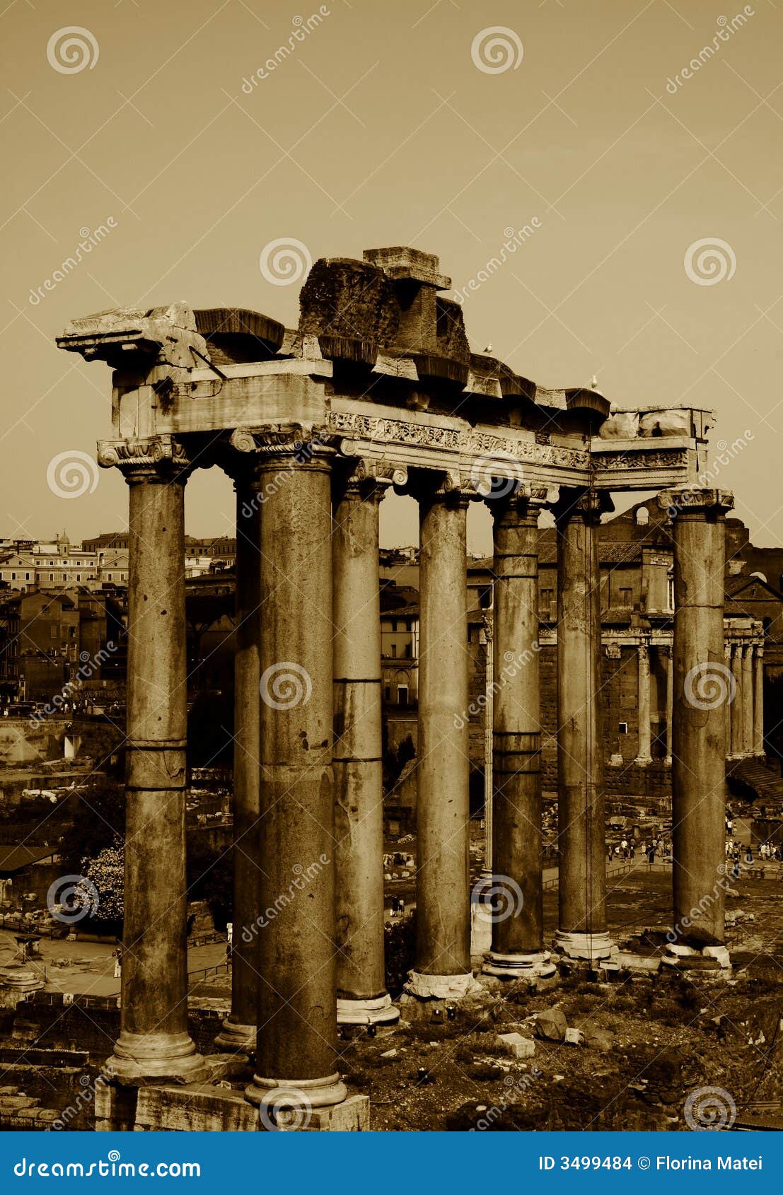 Old columns stock photo. Image of history, temple, columns - 3499484