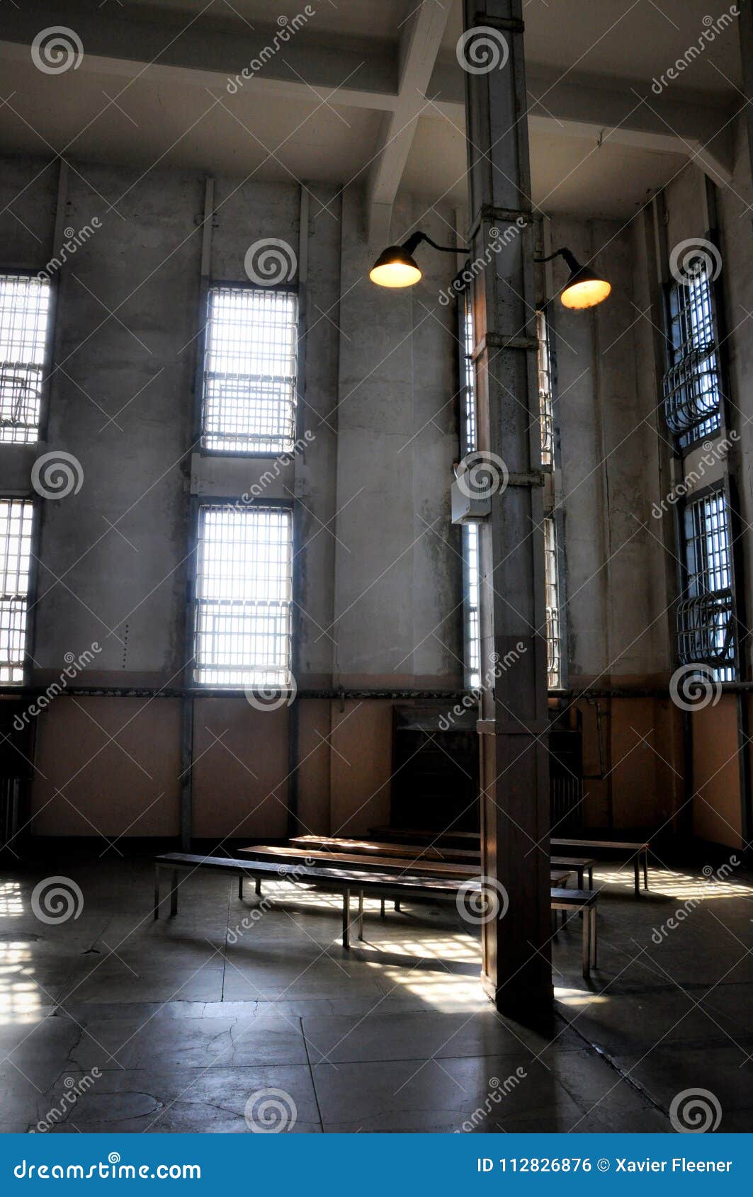 The Old Common Room of the Famous Alcatraz Prison Stock Photo - Image ...