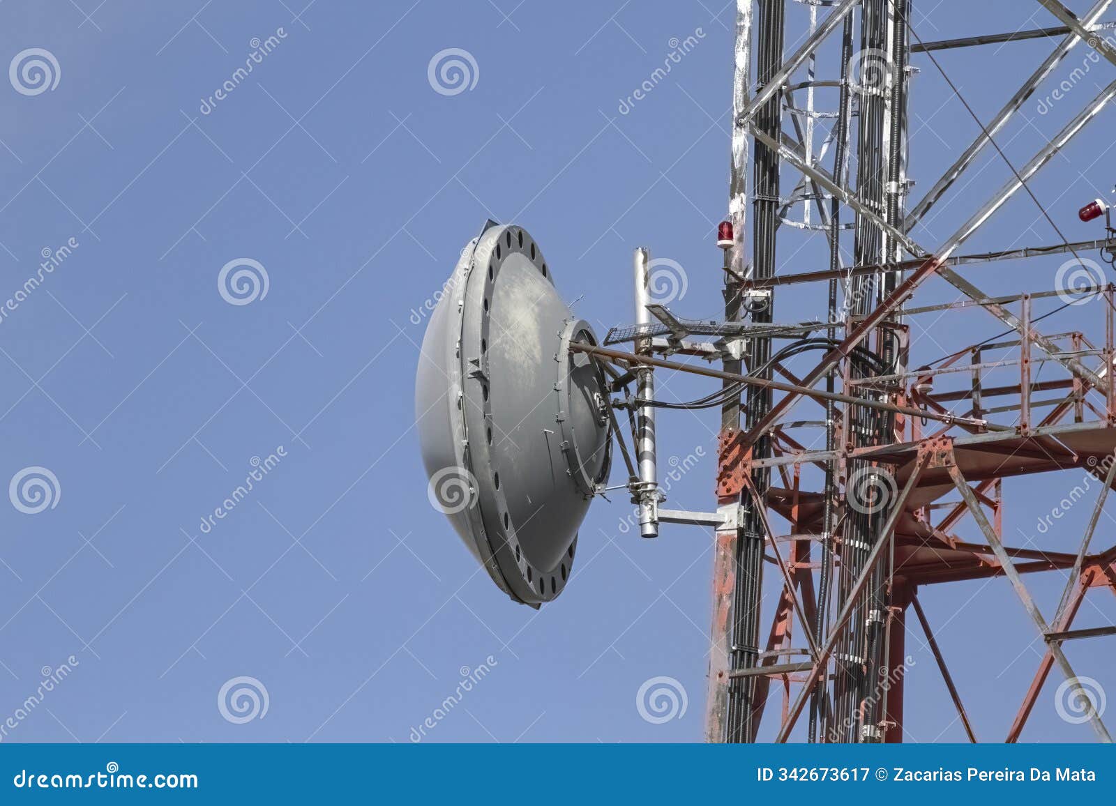 Old Communication Antenna Closeup Stock Image - Image of satellite ...