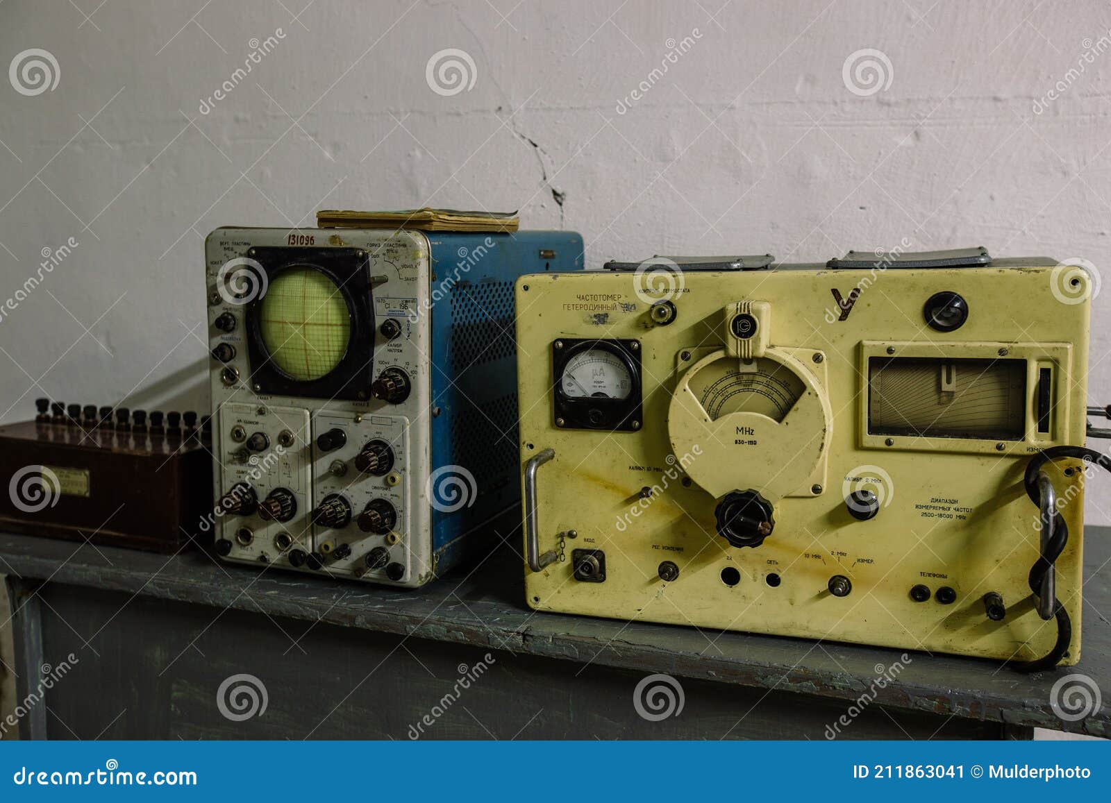 Old Communication Equipment in Underground Soviet Bunker Editorial ...