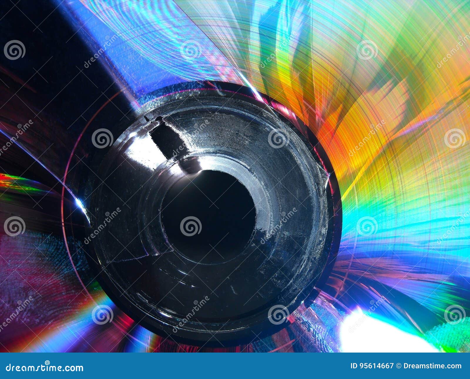 Old compact disc stock image. Image of circle, reflections - 95614667