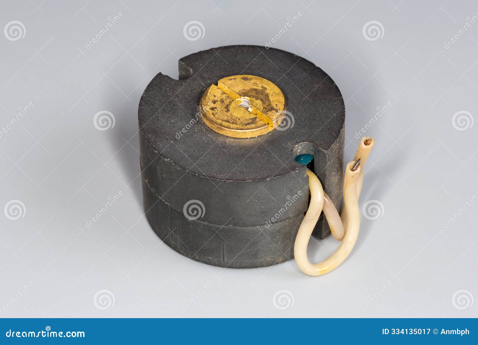 Old Compact High Frequency Transformer with Pot Type Ferrite Core Stock ...